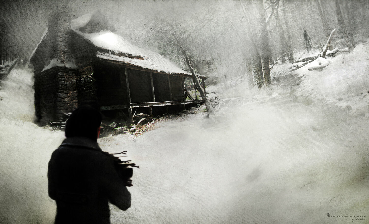 ArtStation - Cabin in the Snow Concept Art