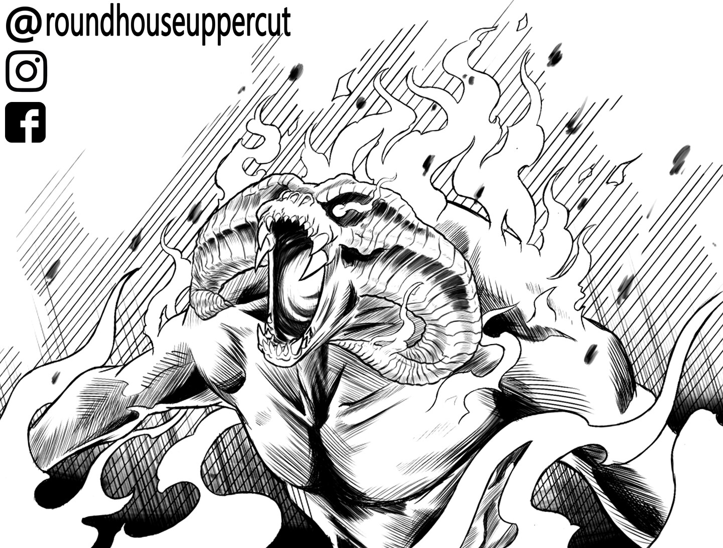 ArtStation - Balrog tattoo fill in design