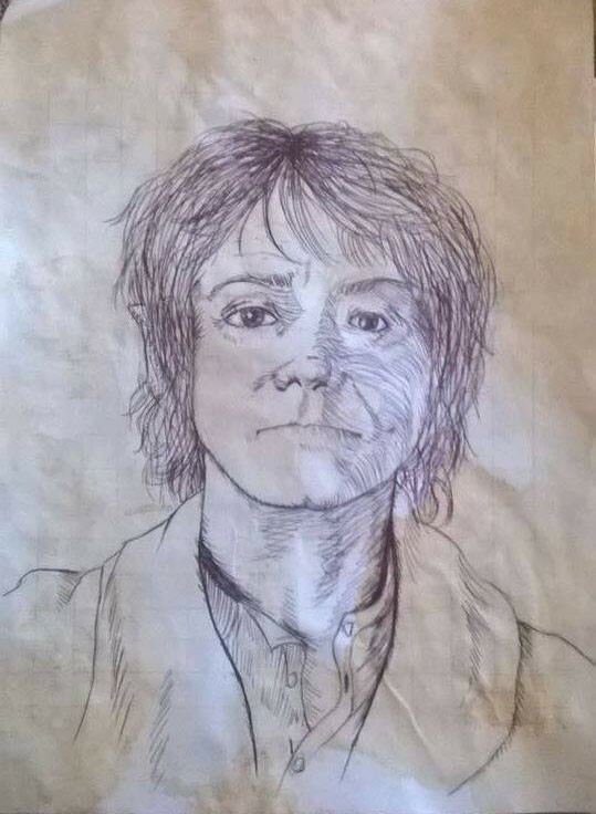 drawing bilbo