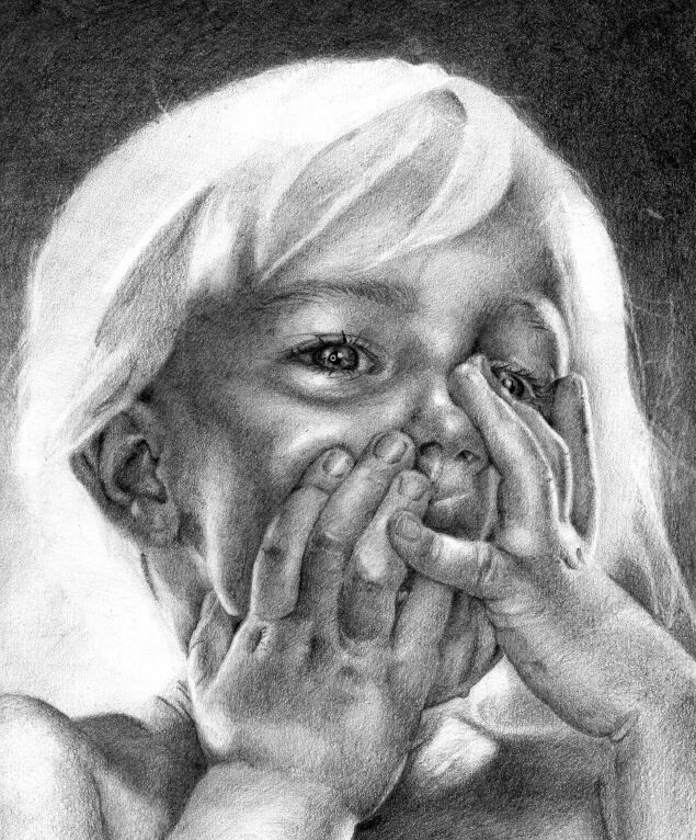 ArtStation - Little crying girl