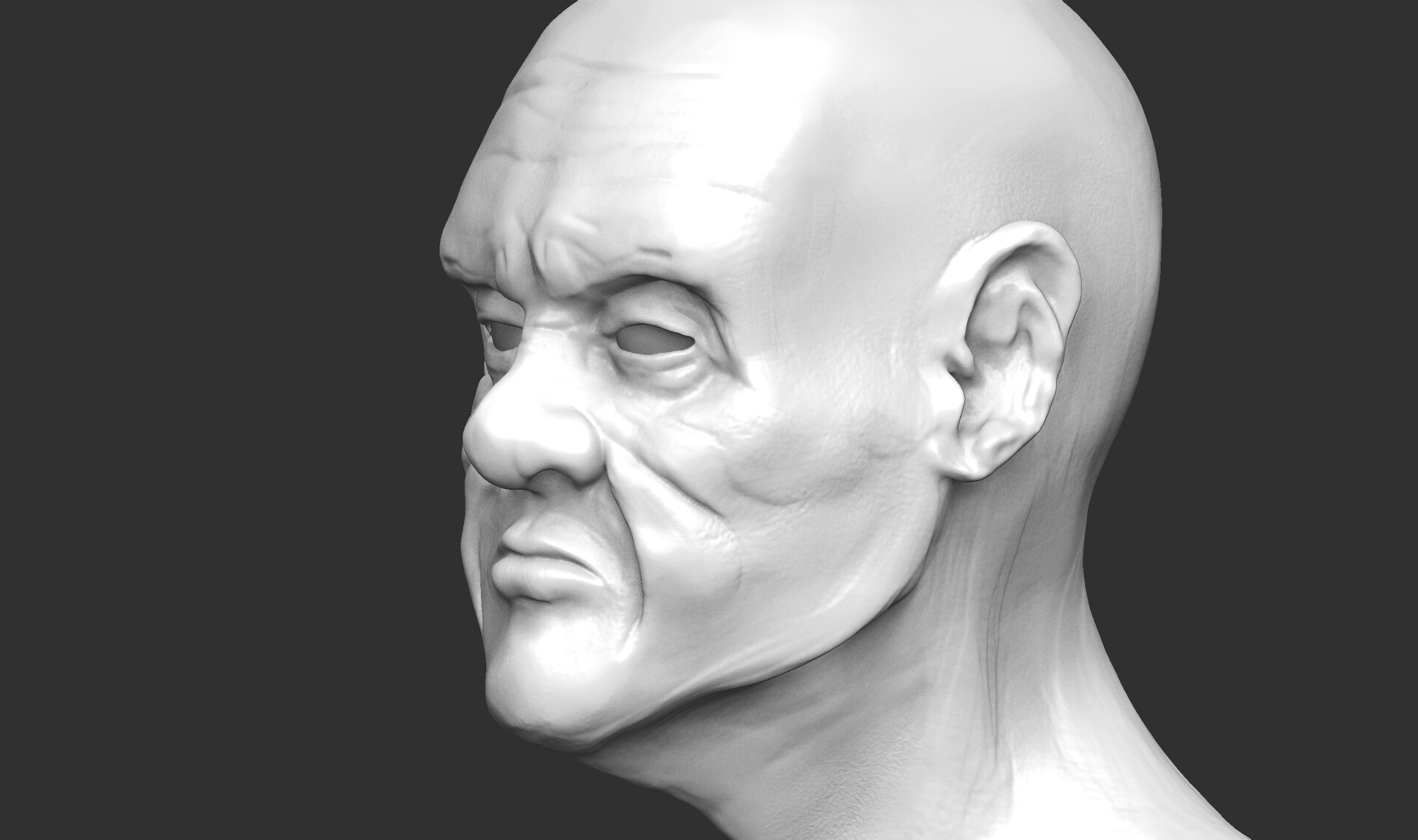 ArtStation - Old man head bust