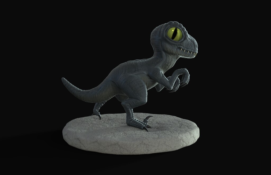 ArtStation - Baby Velociraptor