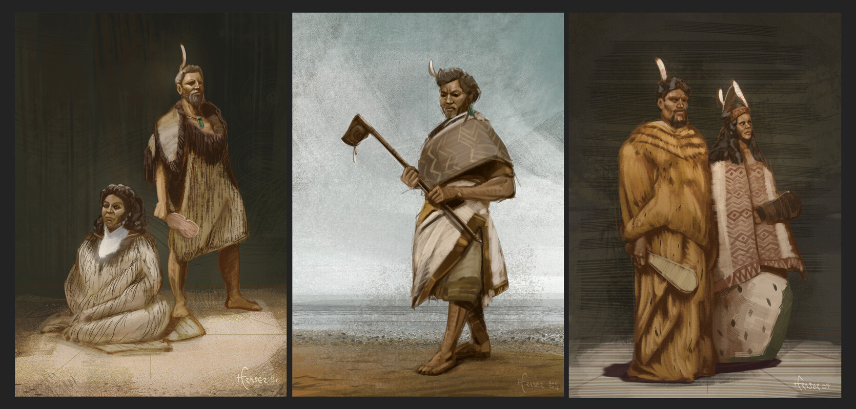 ArtStation - Māori Chiefs | Ngā Rangatira
