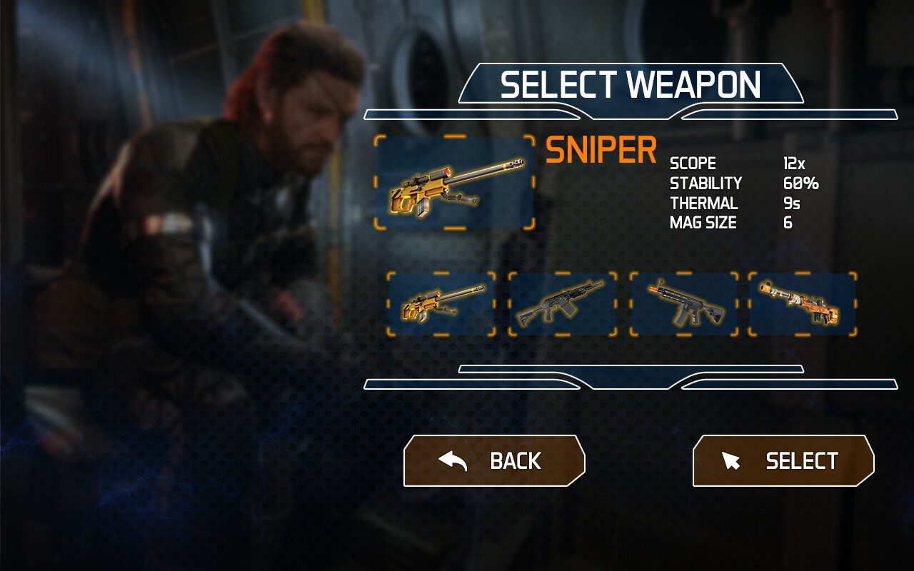 ArtStation - Shooting Game GUI