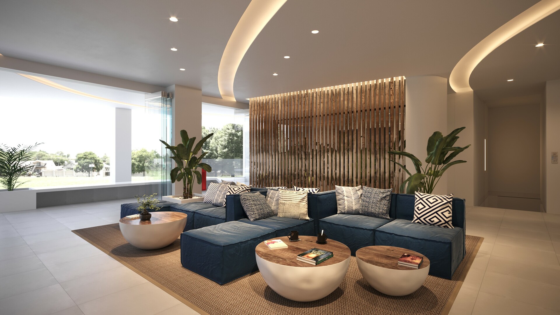 Marinos Cali - Hotel Lobby Architectural Visualization in Rhodes Greece