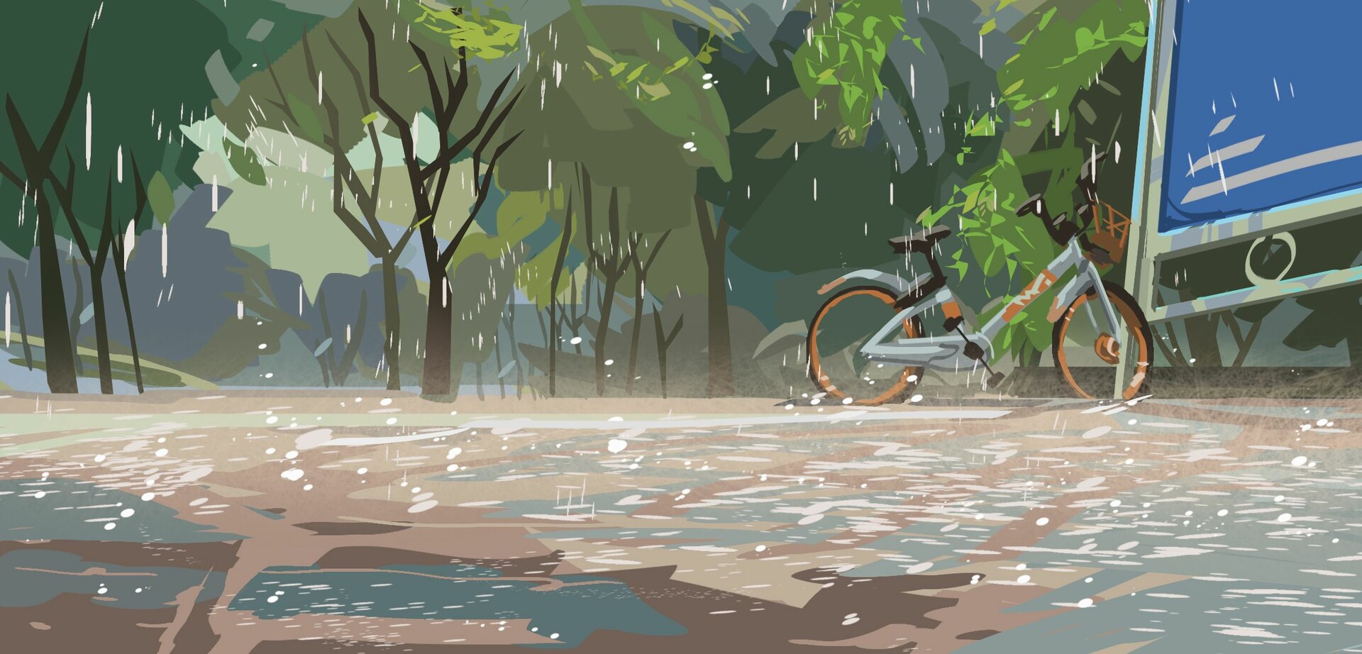 ArtStation - Heavy rain