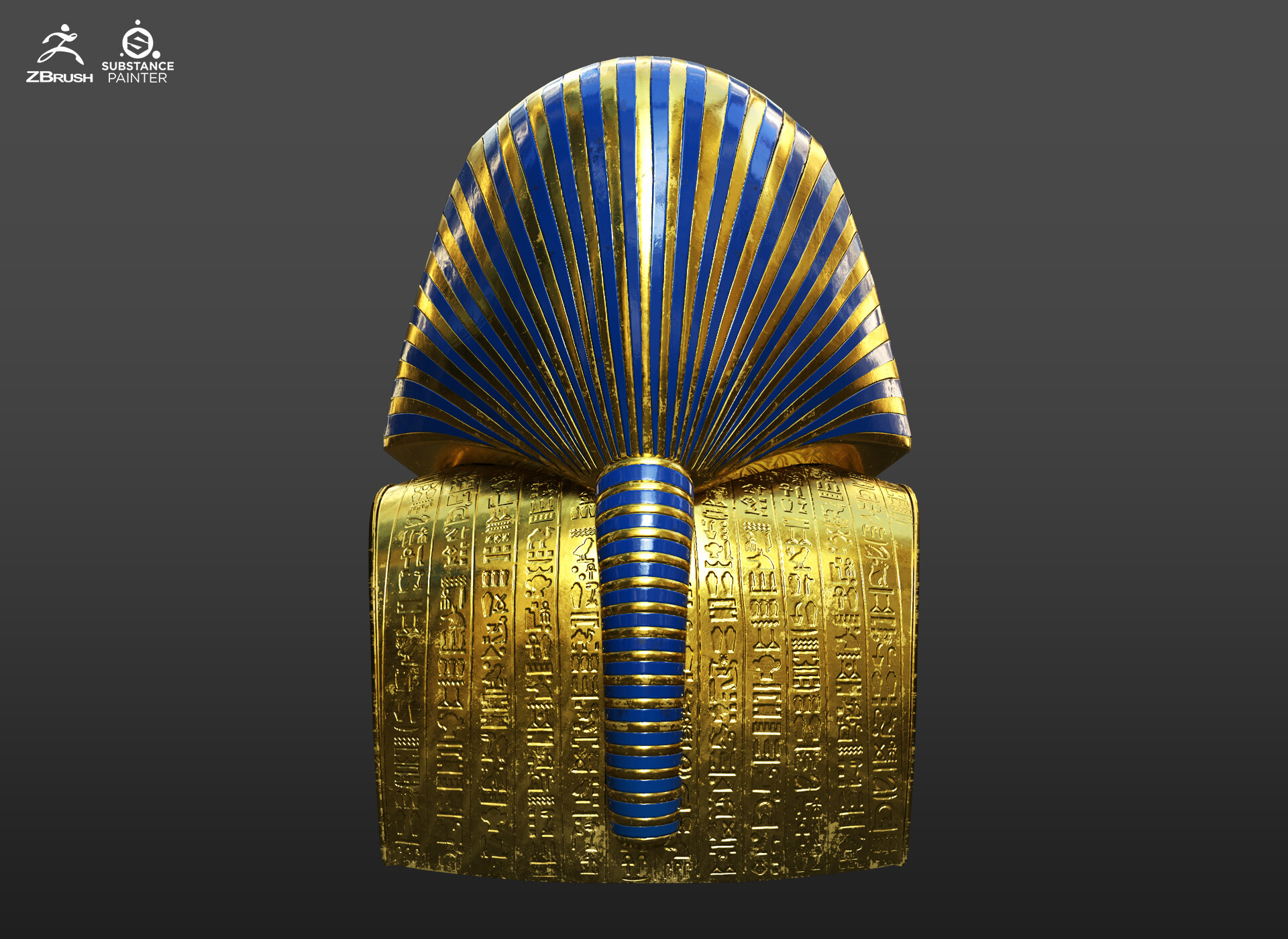 King Tut Mask Back