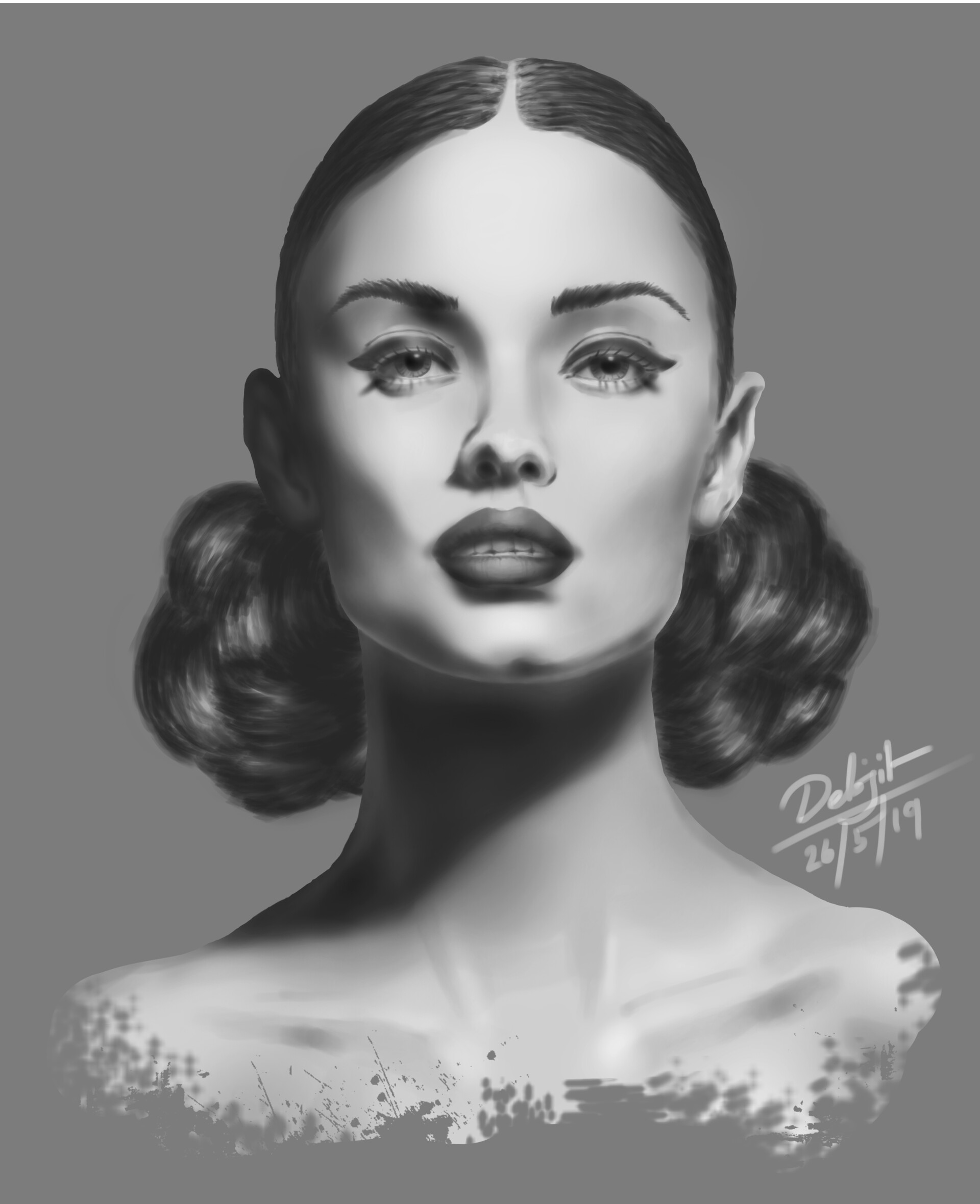 ArtStation - Female Portrait Drawing