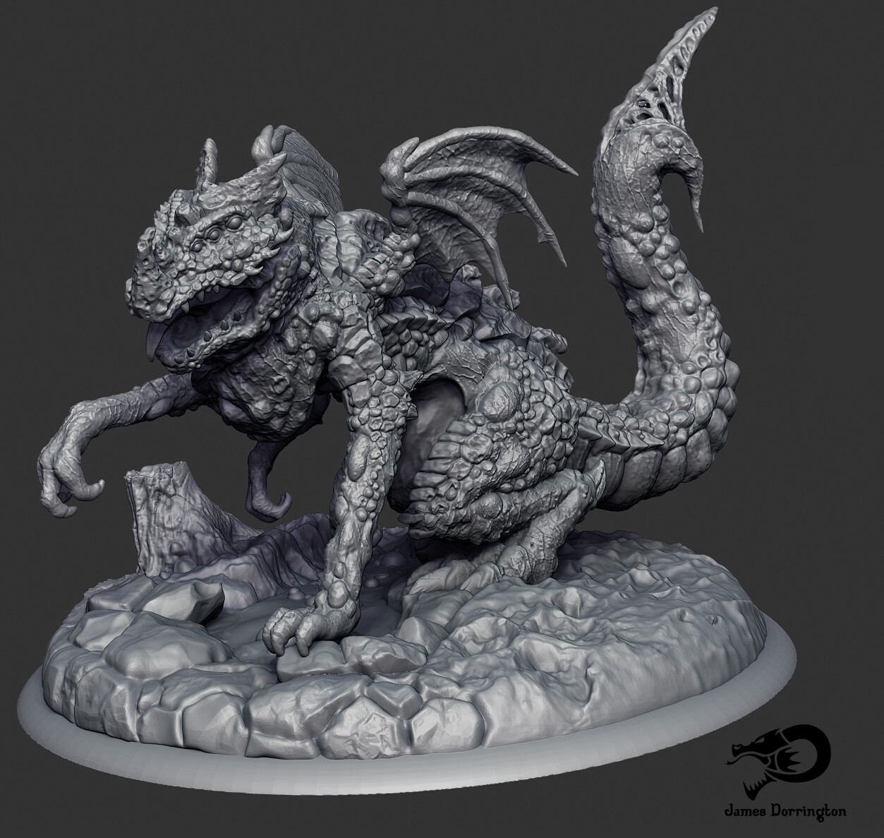ArtStation - The Blight Dragon - The Lost Dragons: 3D Printable Fantasy ...