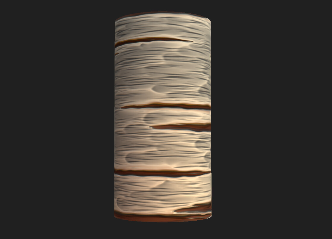 ArtStation - Stylized Birch Bark