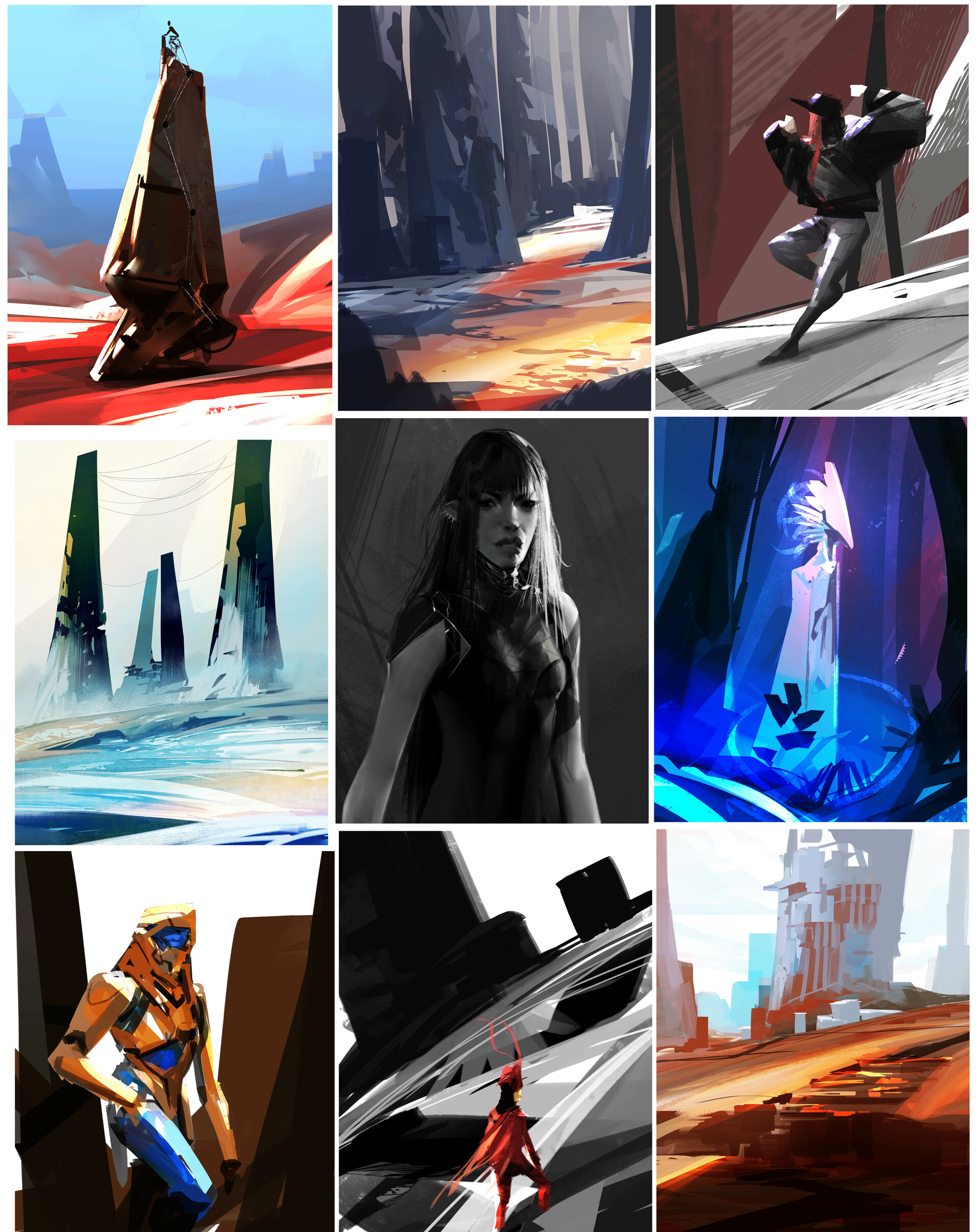 ArtStation - Speed painting a lot these days