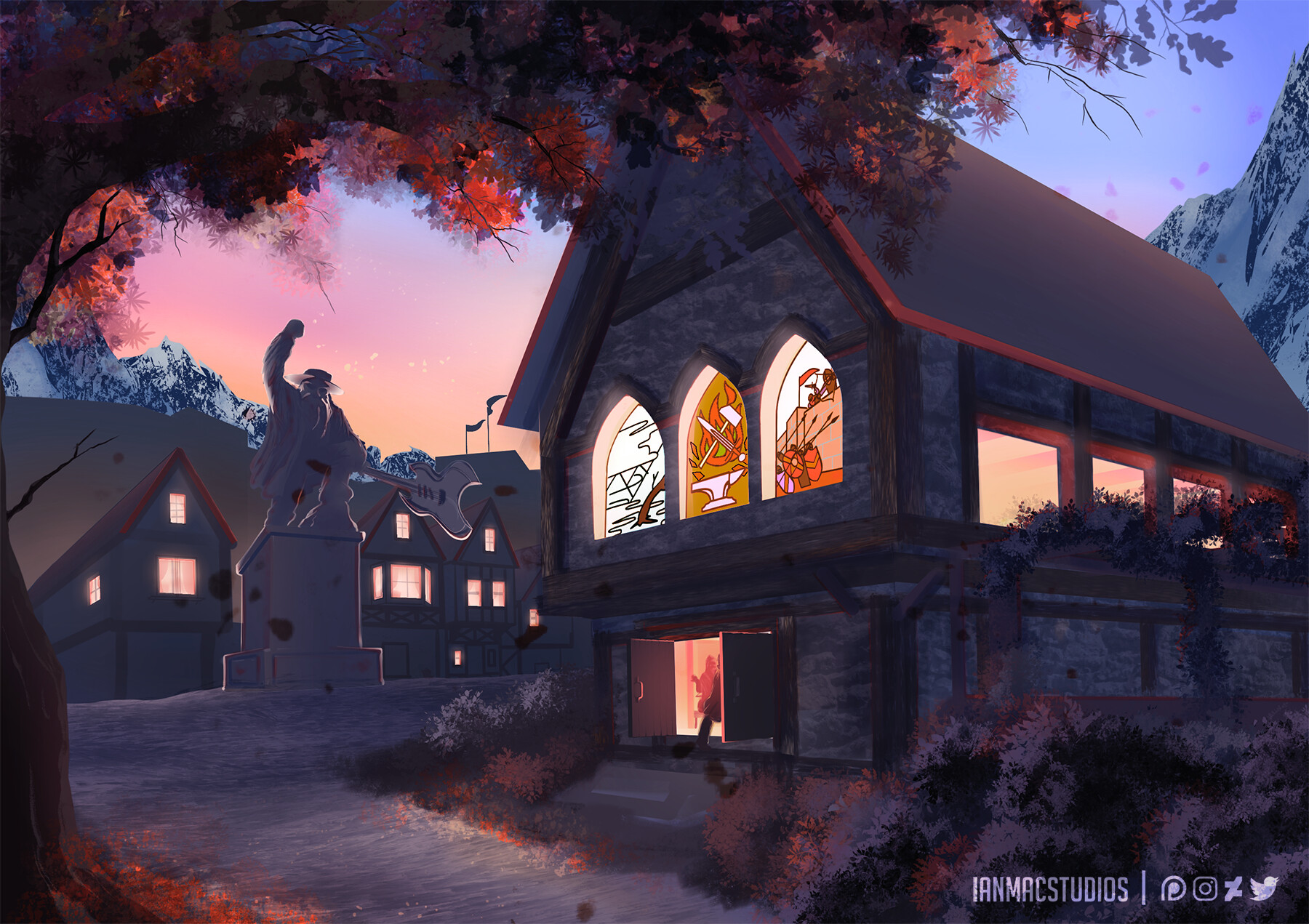 ArtStation - Winterhaven -Cityscape-