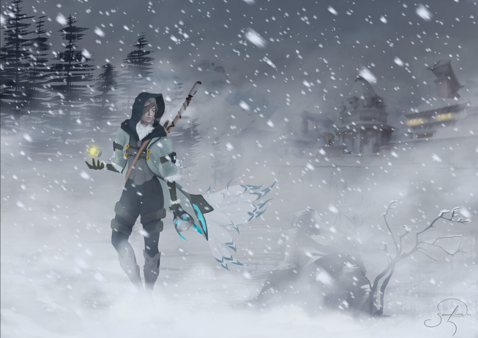 ArtStation - Ana Overwatch - fan art