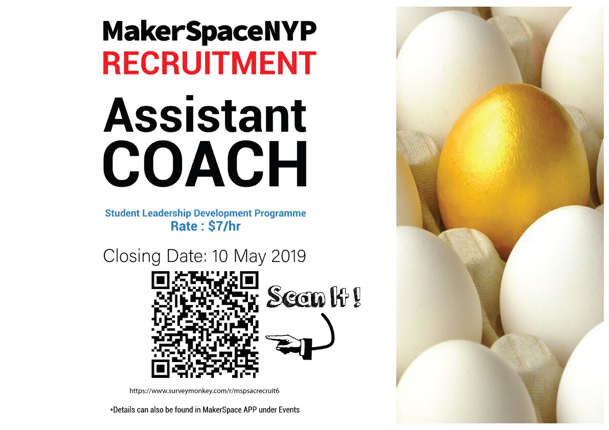 ArtStation - MakerSpace Recruitment for Assistant Coach