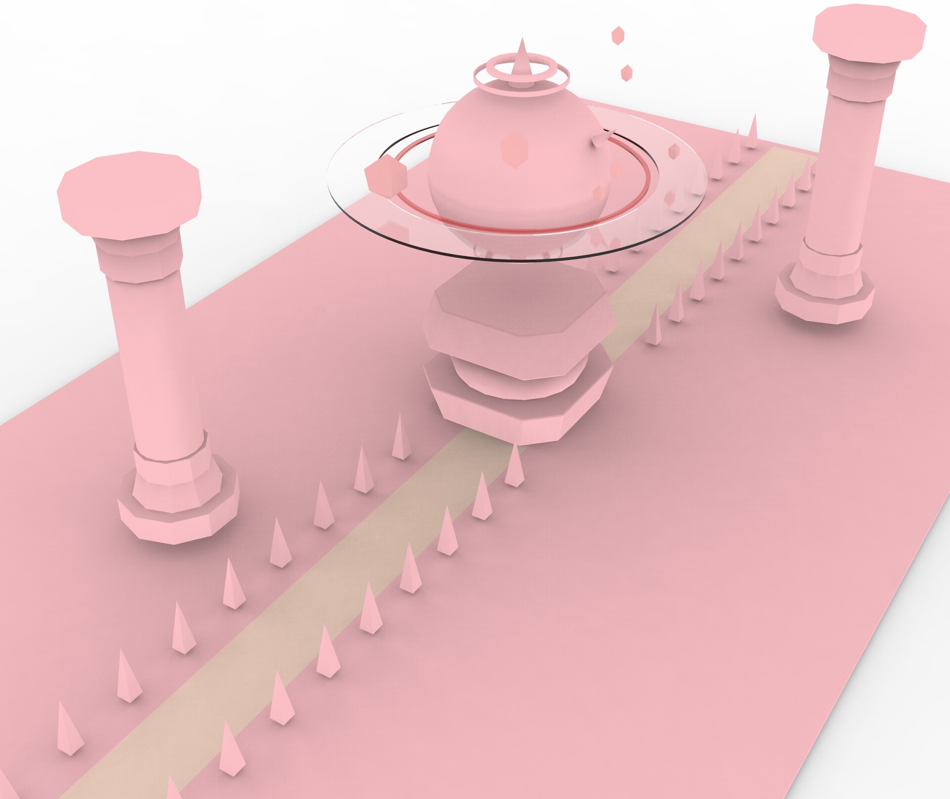 ArtStation - low poly space level