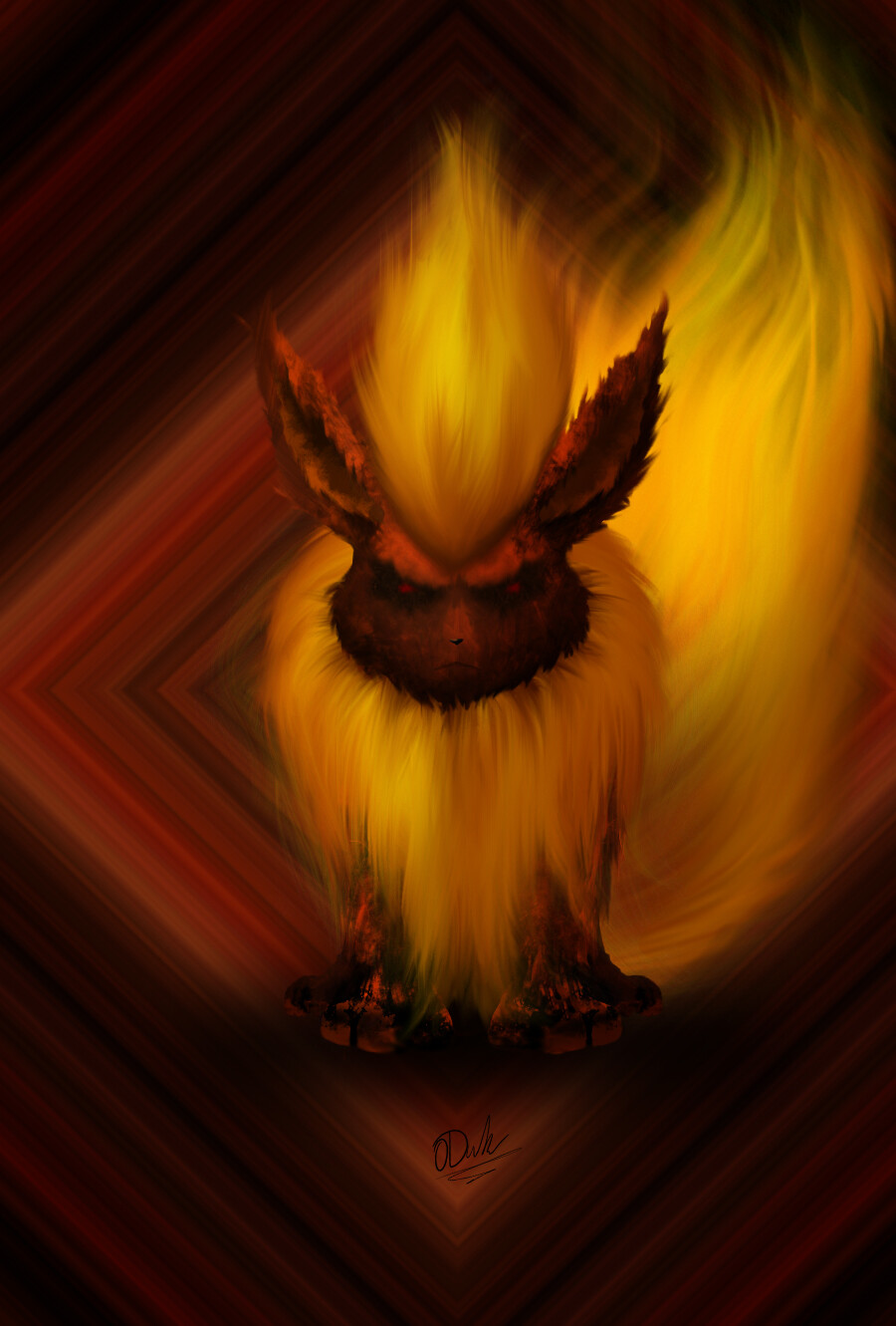 Twitch Plays Pokemon Fan Art Flareon