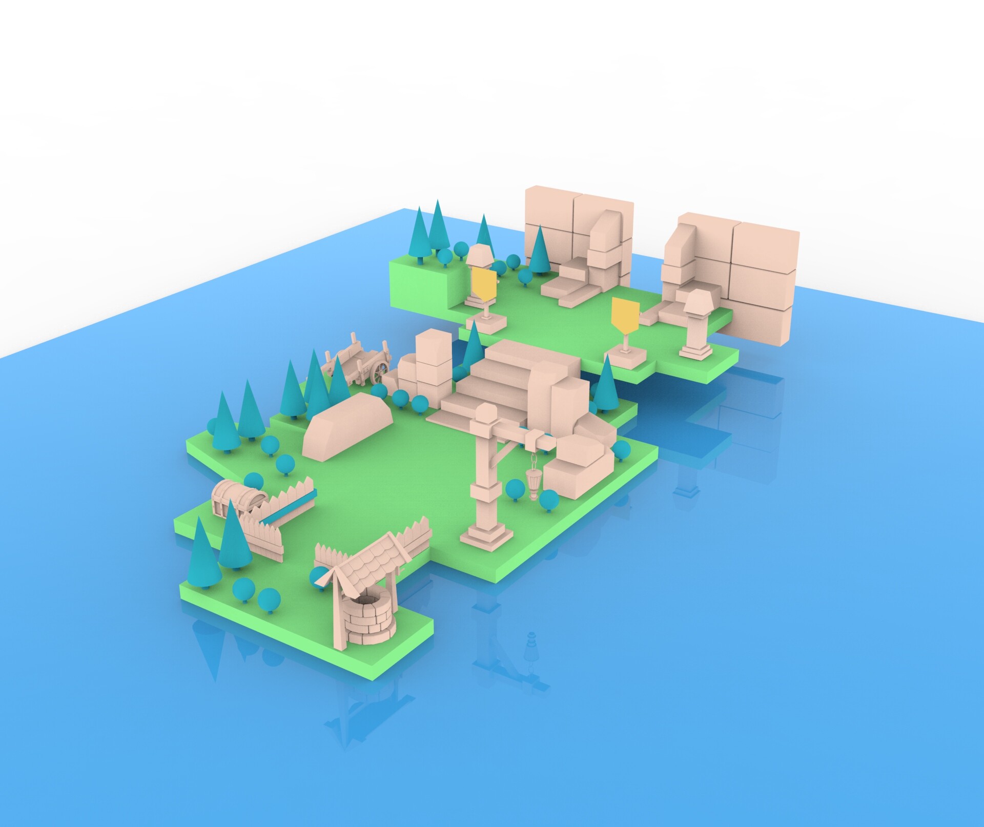 ArtStation - Environment 9 low poly