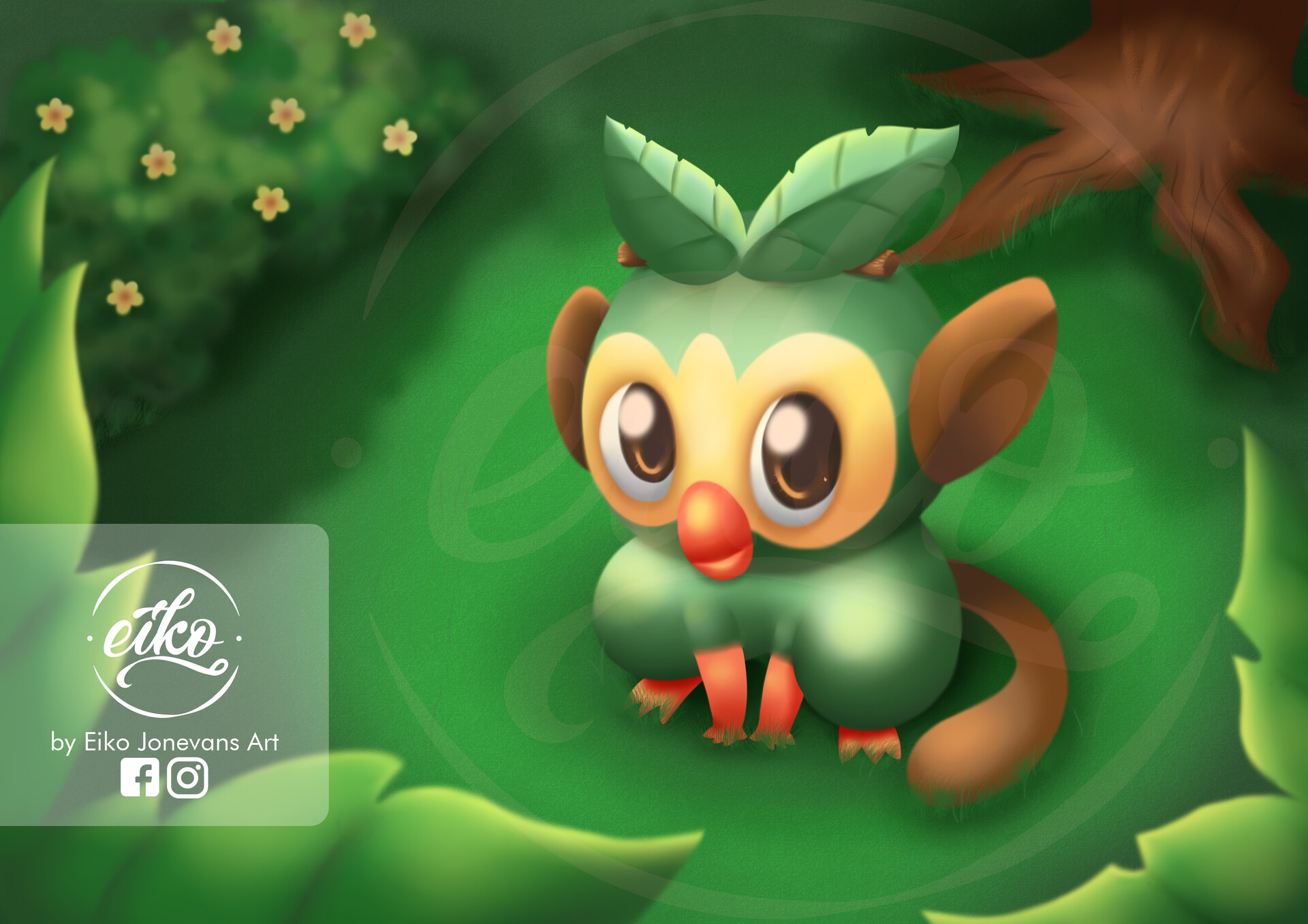 ArtStation - Grookey Pokemon