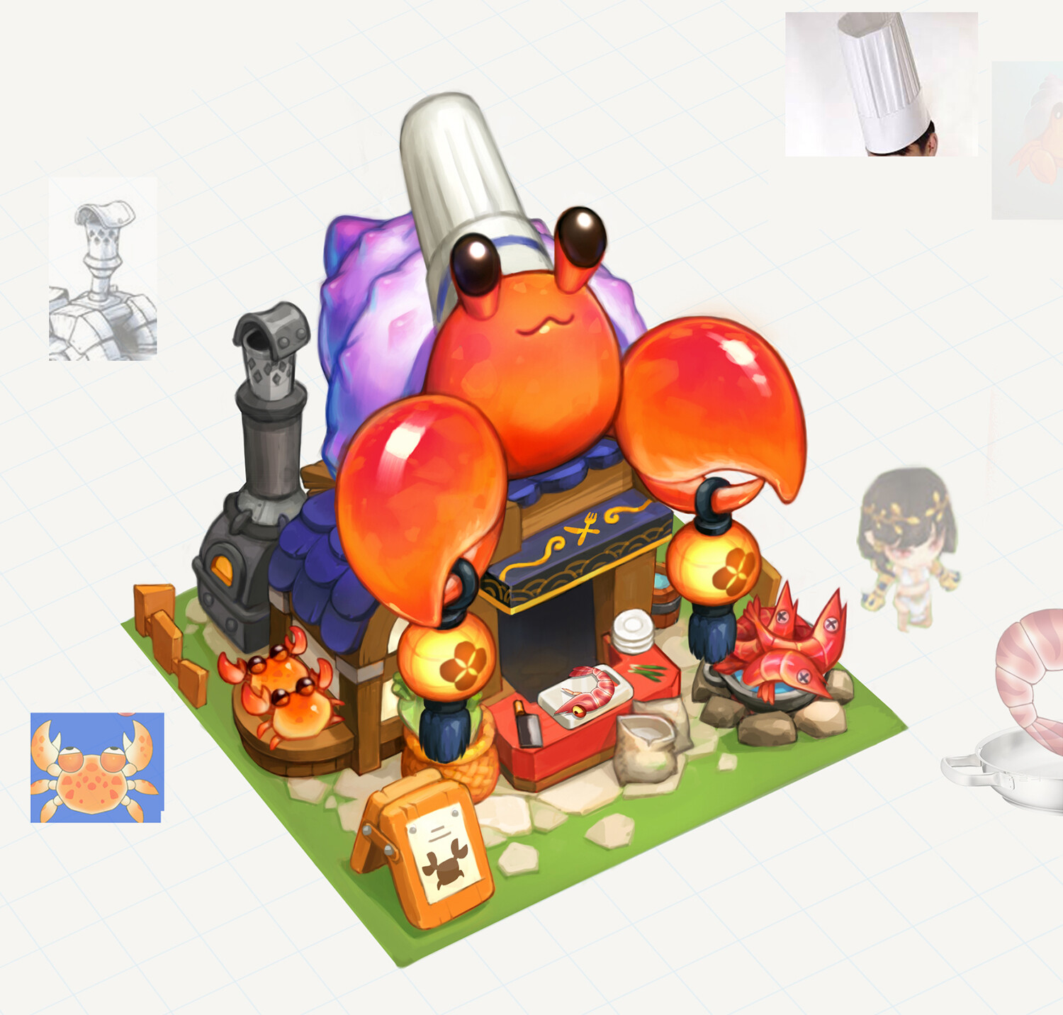 ArtStation - Crawfish building