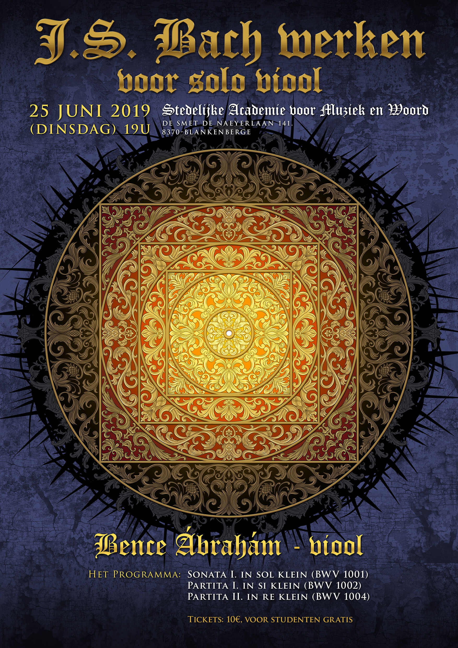 ArtStation - Bach concert poster