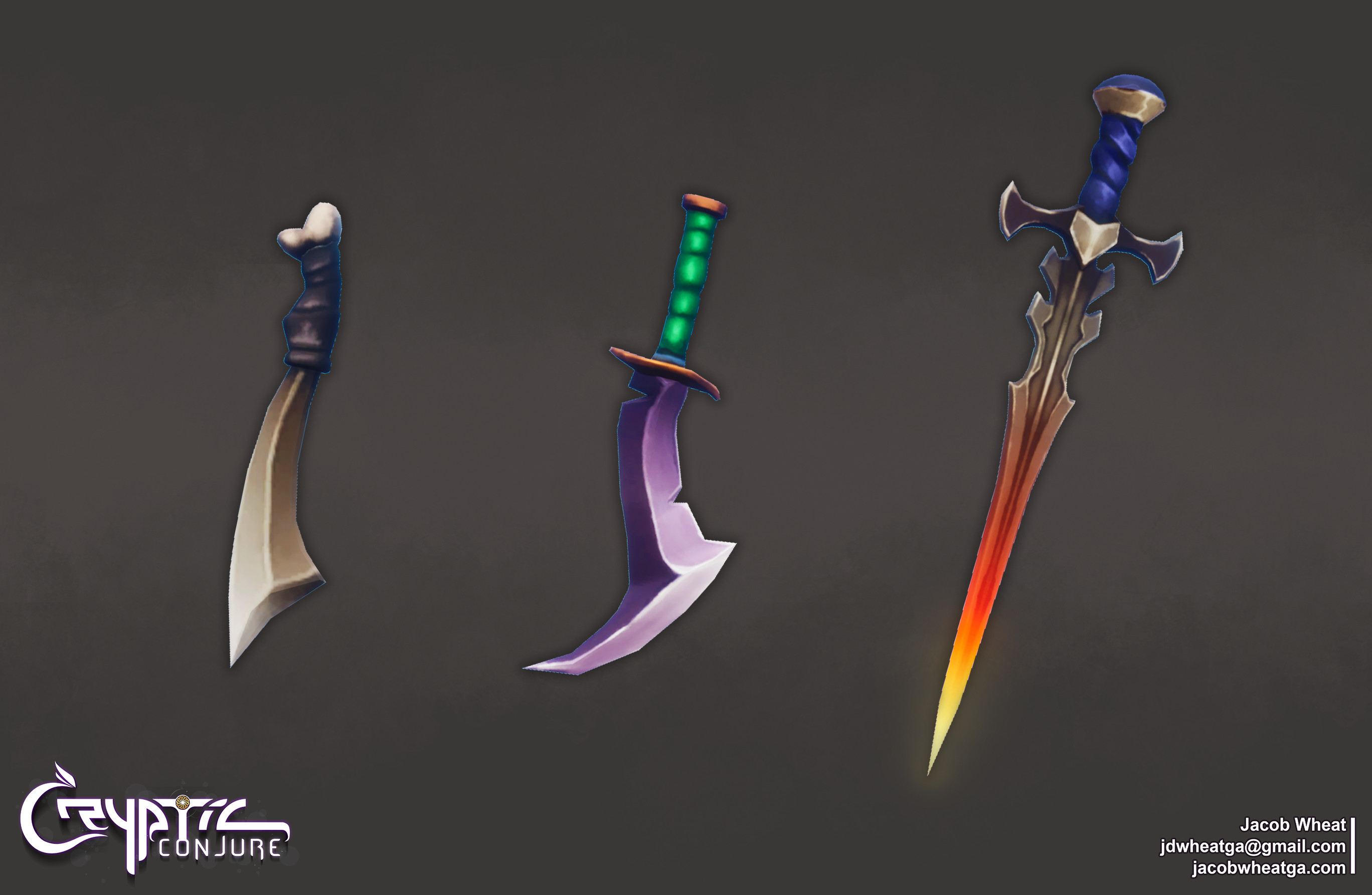 Jacob Wheat Environment Artist - Cryptic Conjure - Weapon Sets