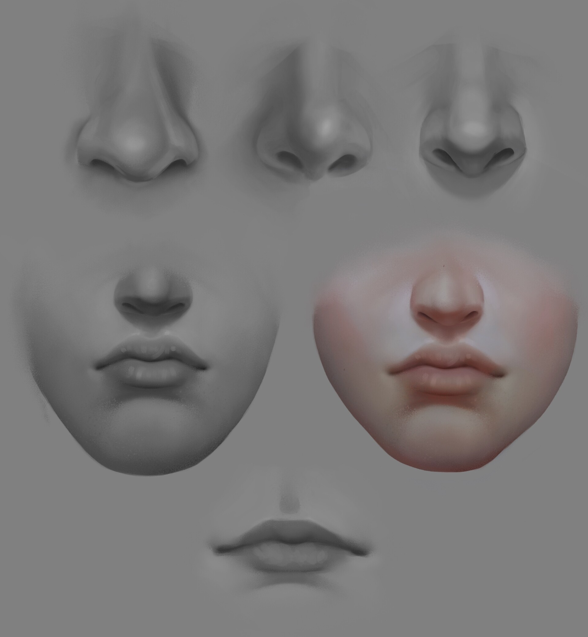 ArtStation - grayscale to color practise