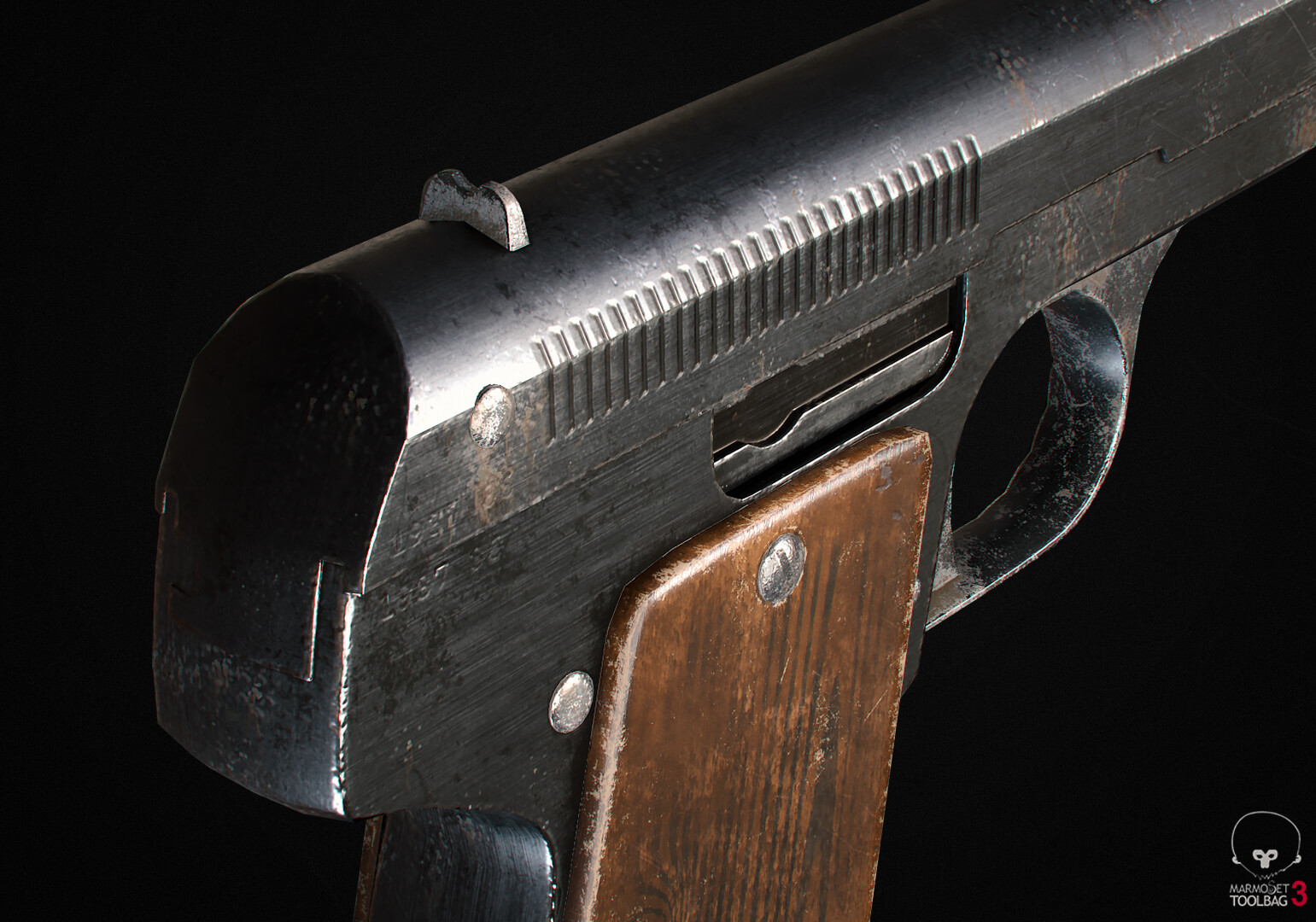 Mark Newnham - 2D & 3D Artist - 1908 Pieper Bayard Pocket Pistol