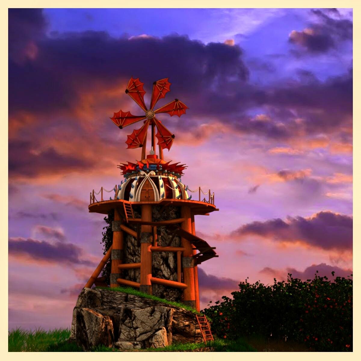 ArtStation - Viking Windmill