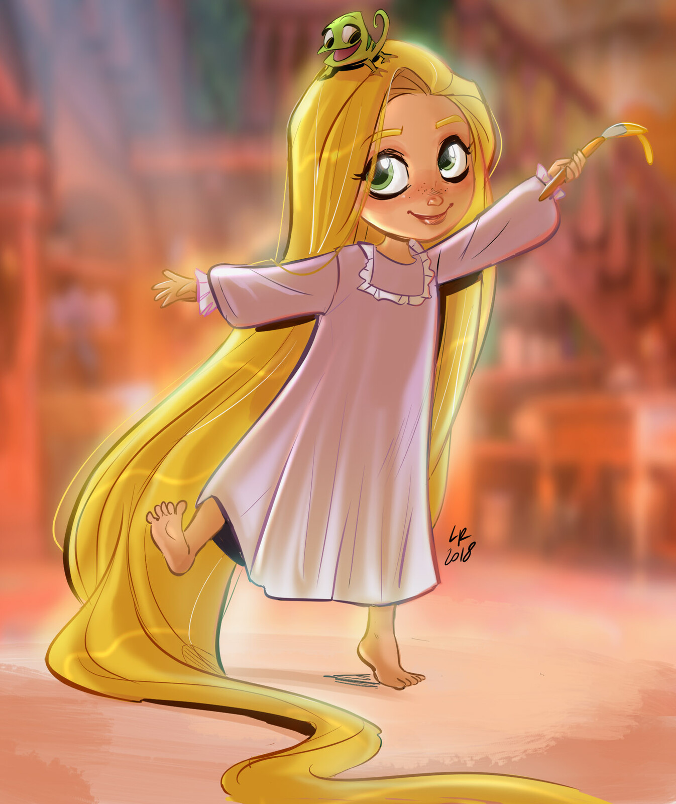 Luisa Russo - Rapunzel drawing