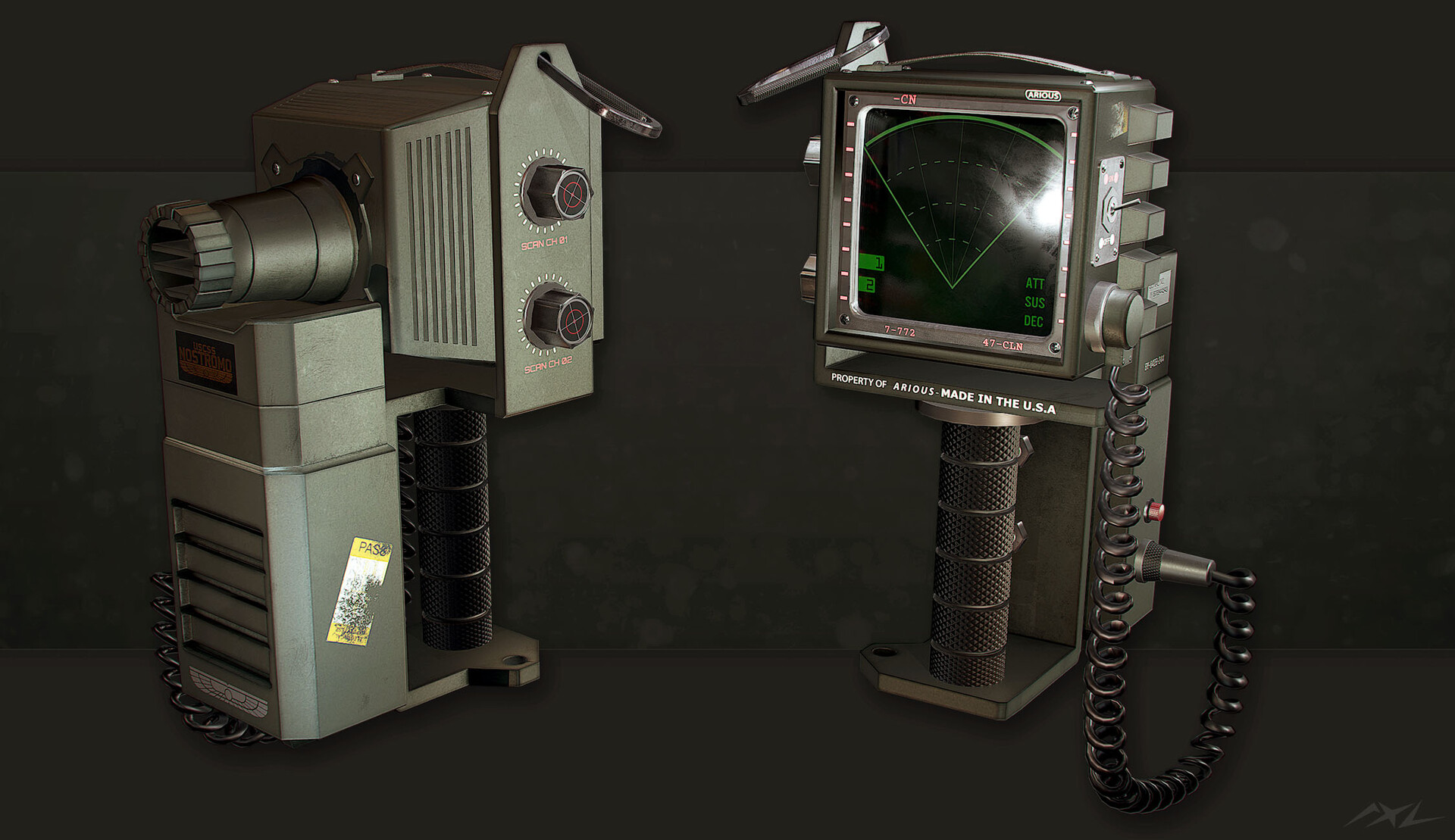 ArtStation - Alien Isolation motion tracker