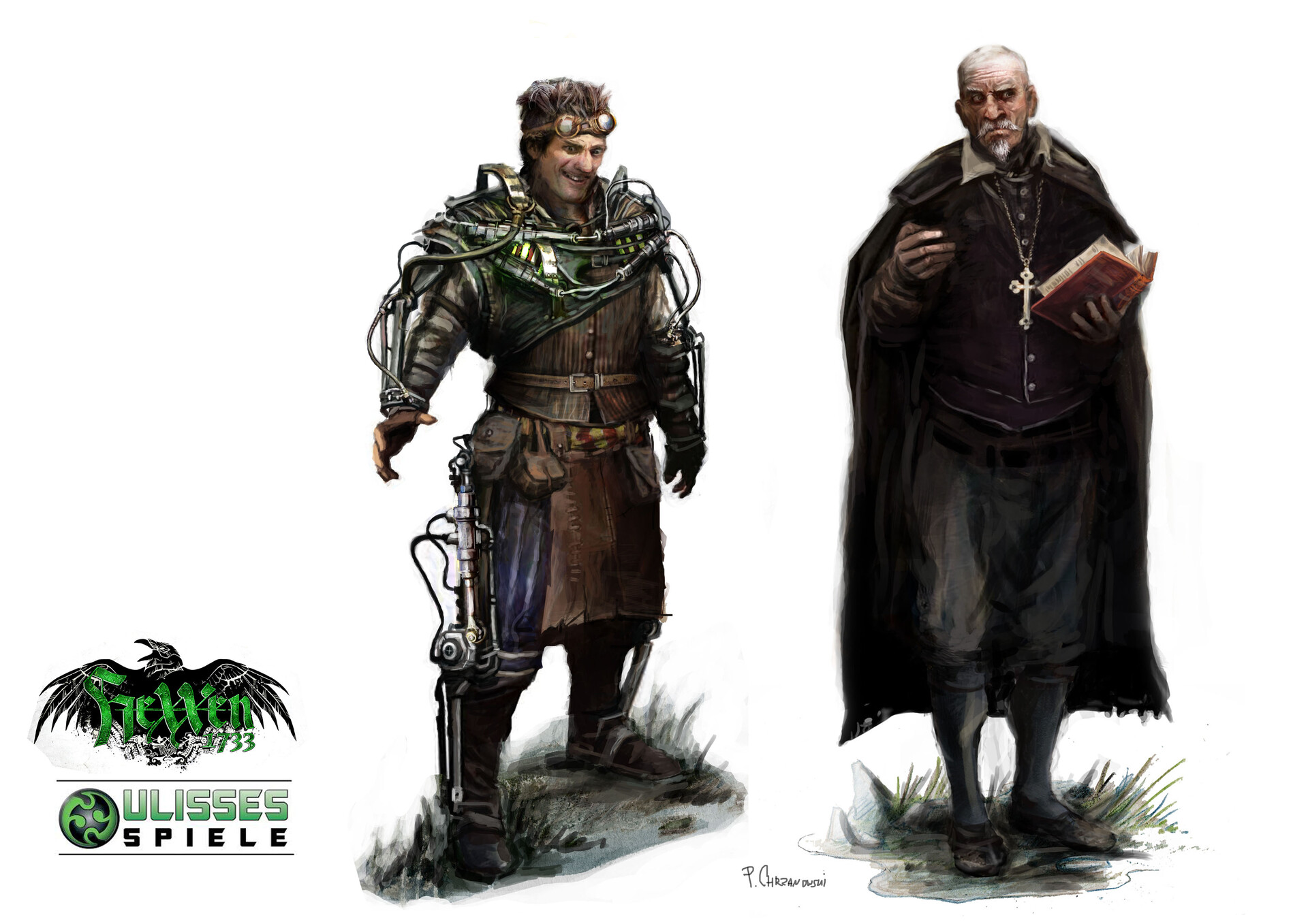 ArtStation - Hexxen 1733 RPG Character illustrations