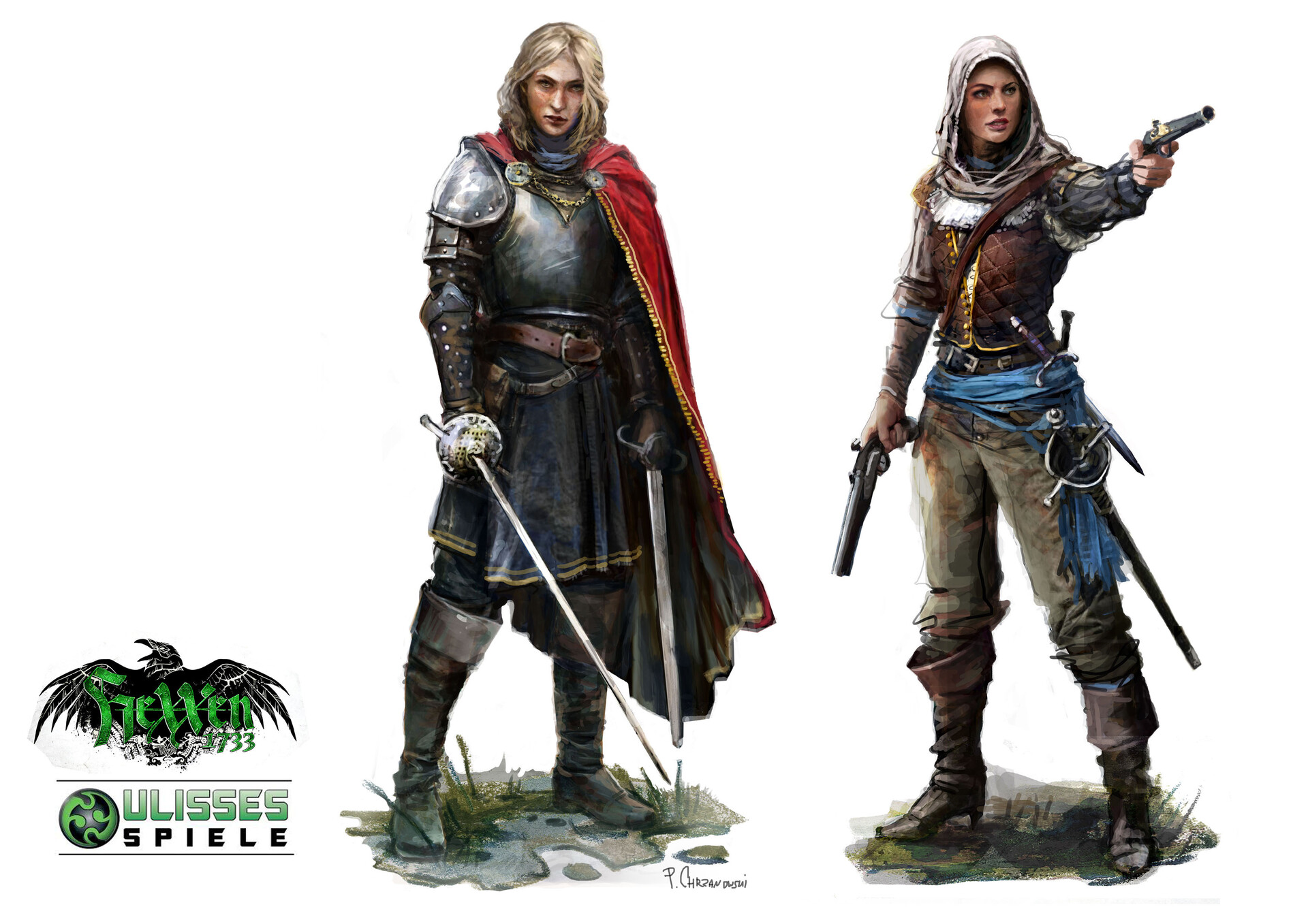 ArtStation - Hexxen 1733 RPG Character illustrations