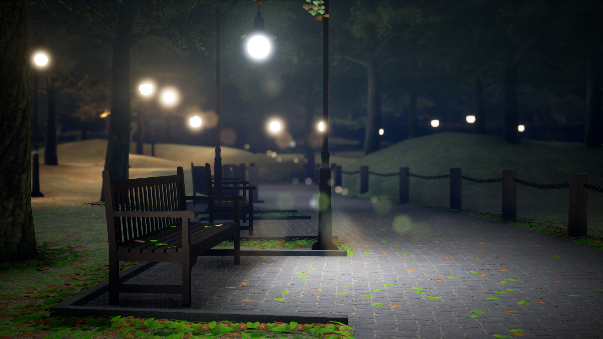 ArtStation - Park Scene