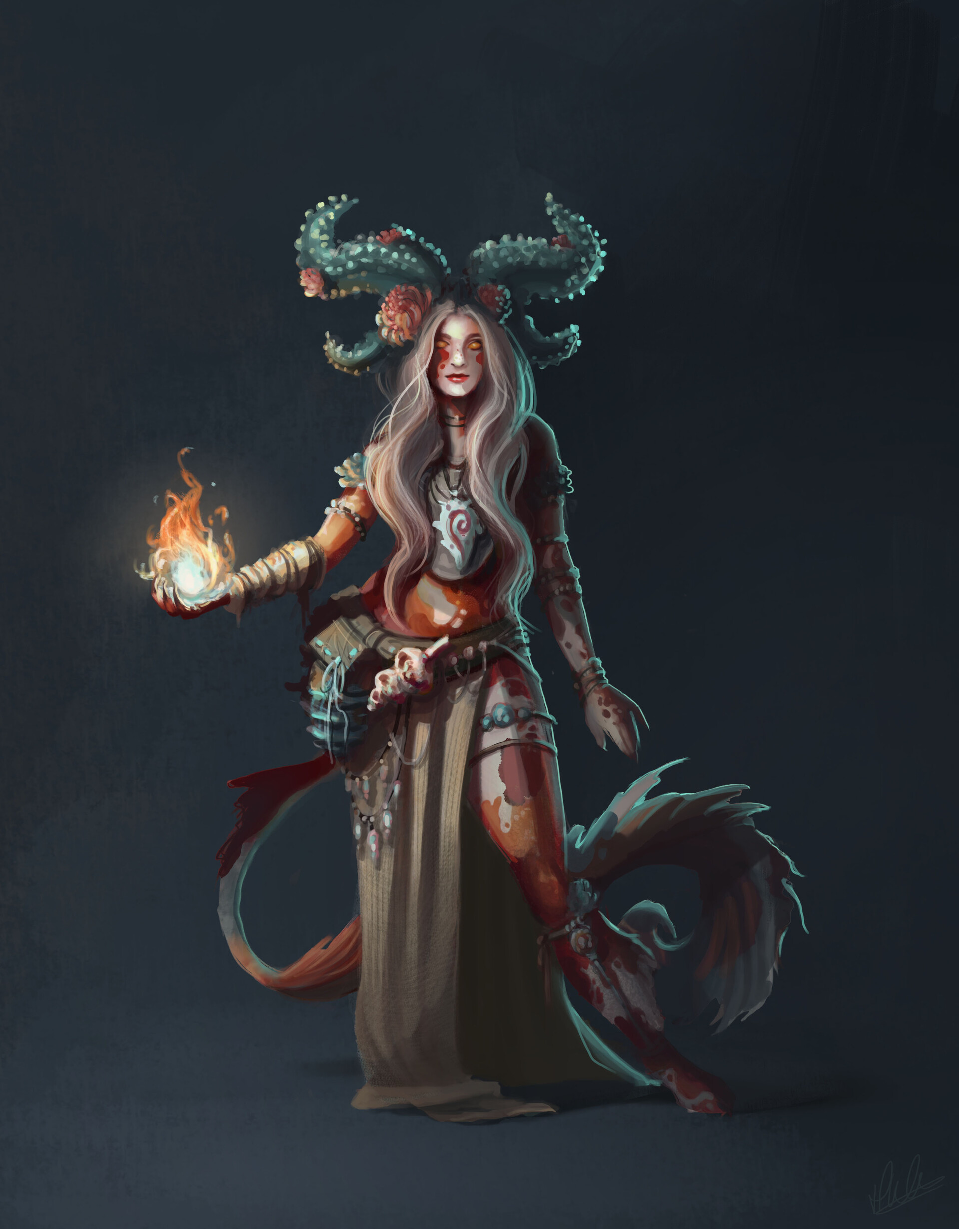 Athena Weiss (Hannah) - Water Tiefling