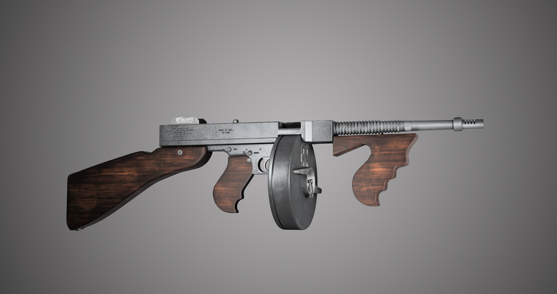 ArtStation - Thompson submachine gun