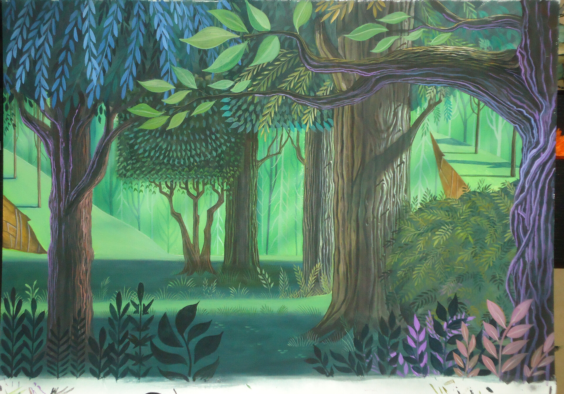 ArtStation - Forest - Background Painting 2