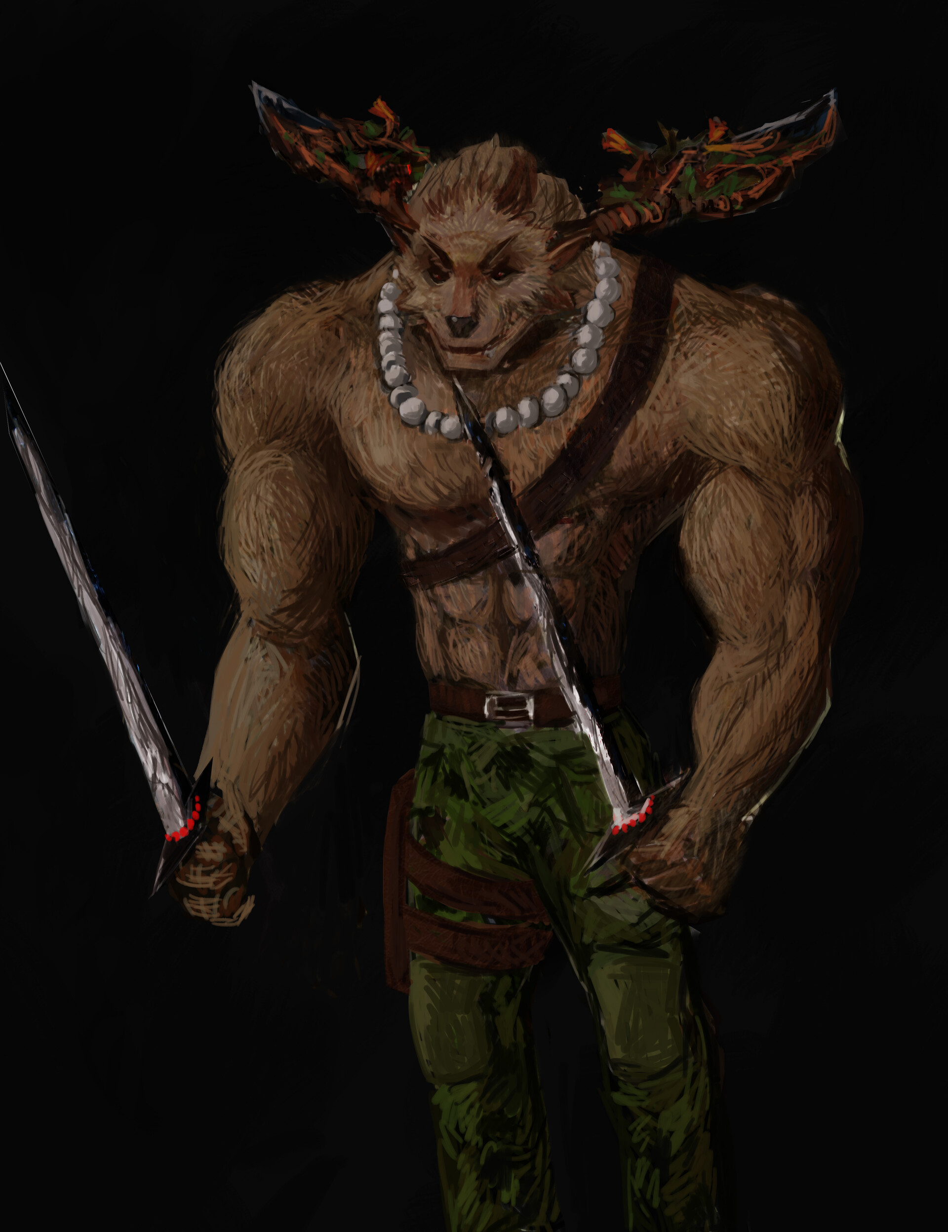 ArtStation - Obsidian Bladed Beast