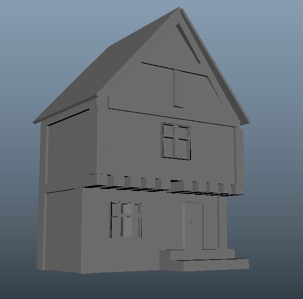 ArtStation - Tudor House Model