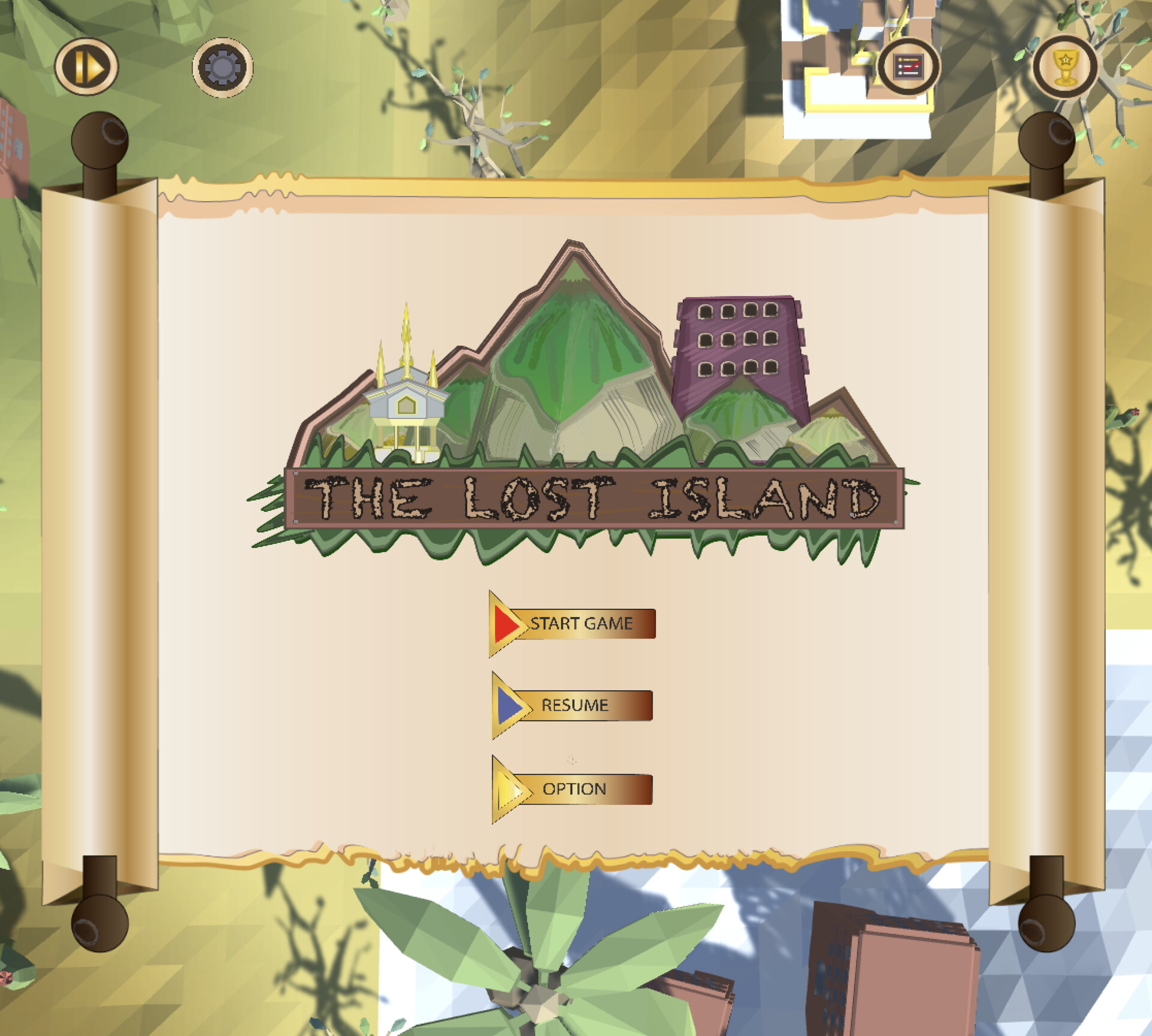 ArtStation - The Lost Island (UI Design)