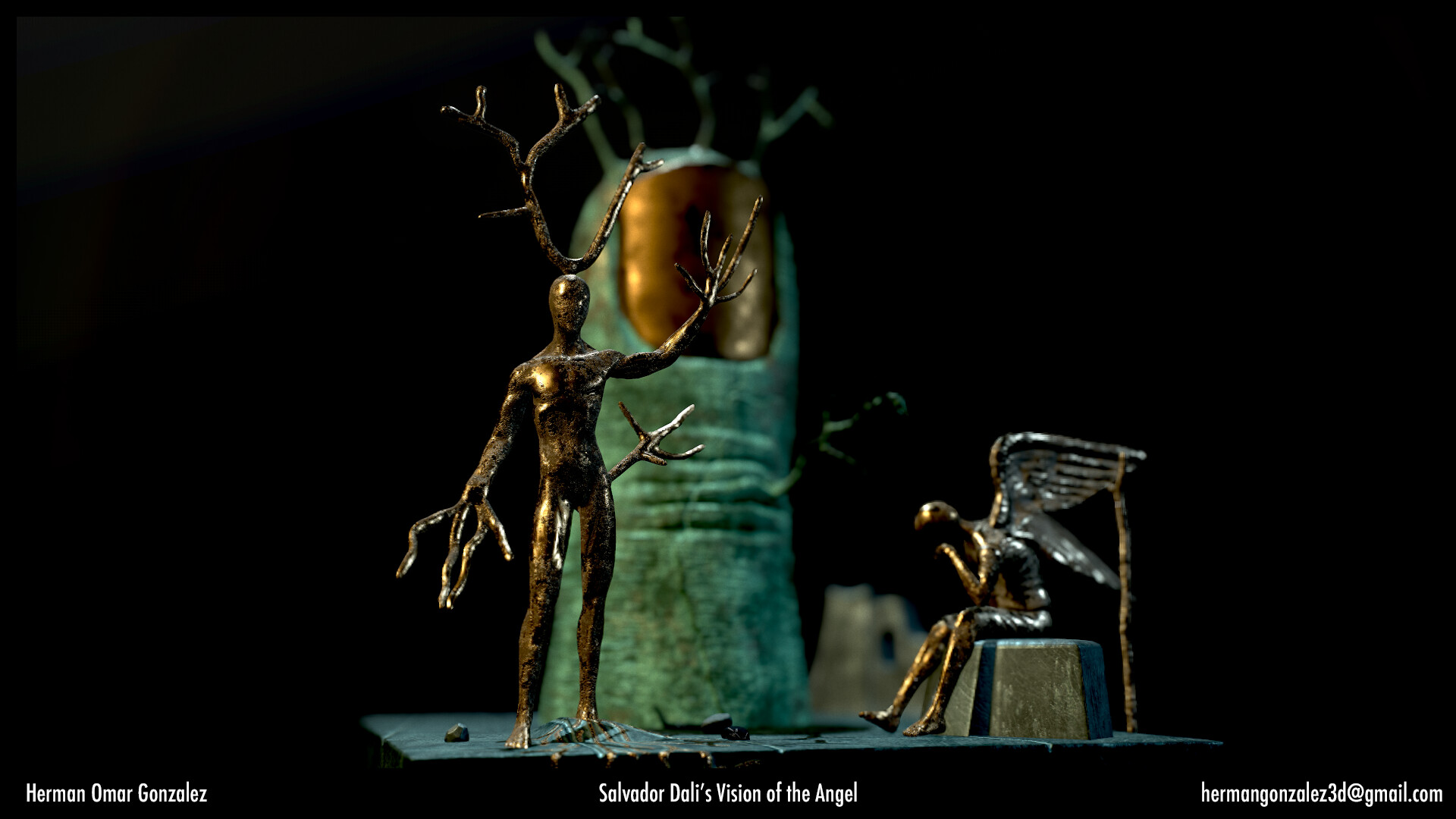 ArtStation - Salvador Dali's Vision of the Angel