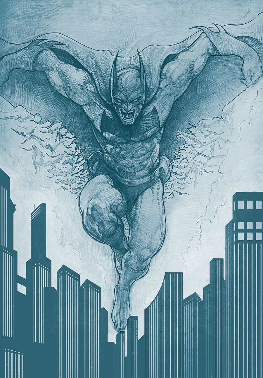 ArtStation - batman pencil work