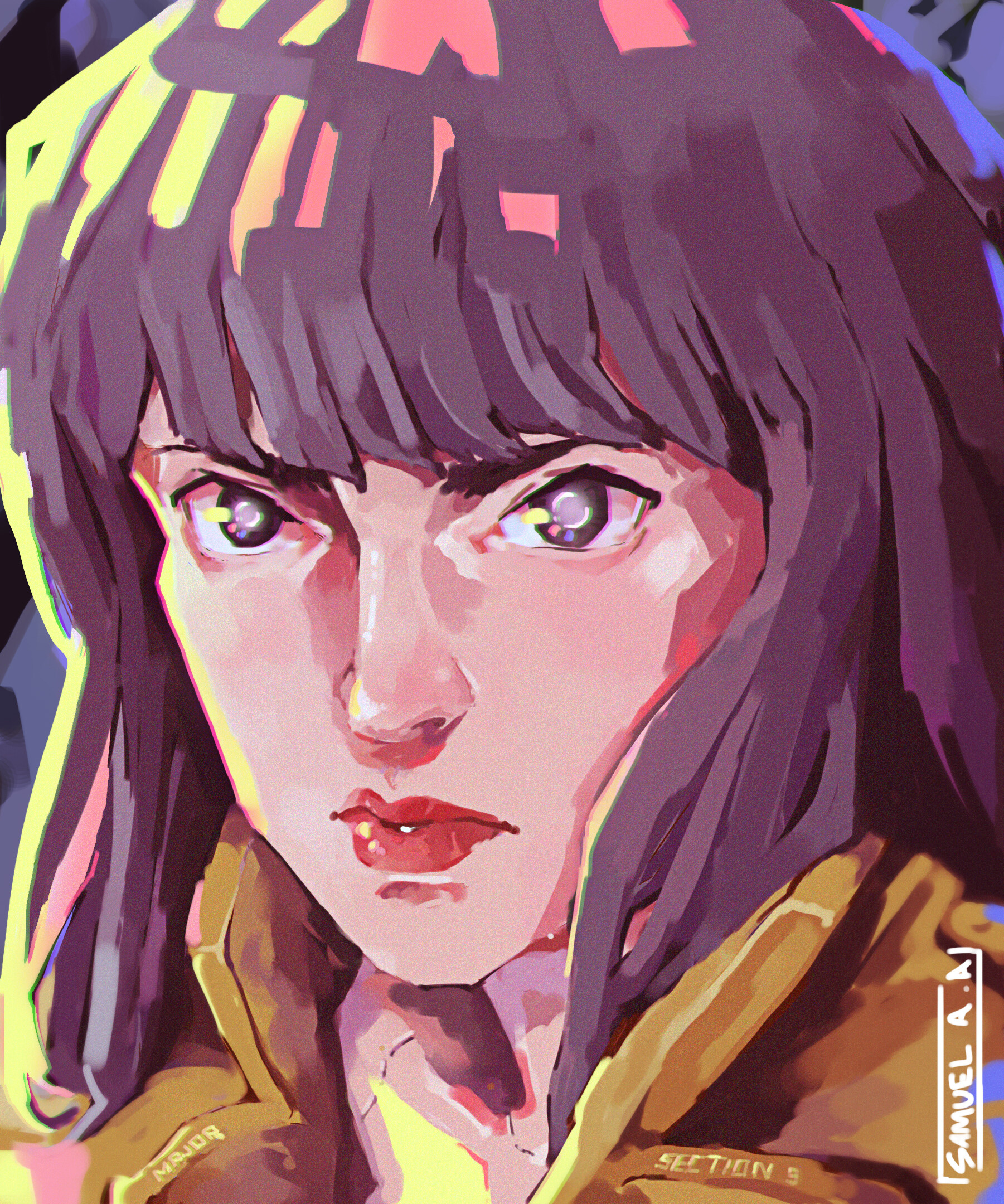 ArtStation - Major Kusanagi (Ghost In The Shell fan art)
