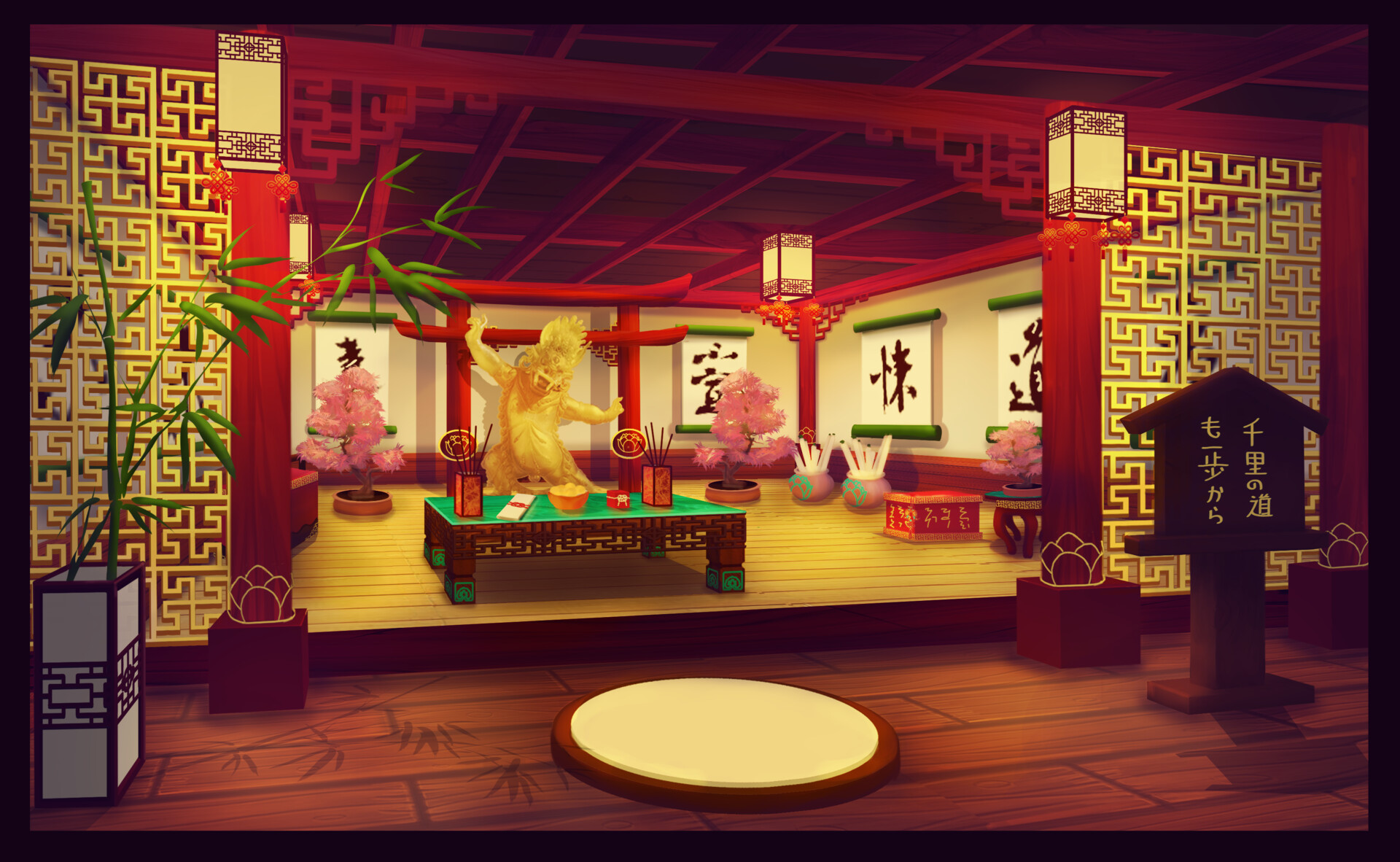 ArtStation - Temple interior