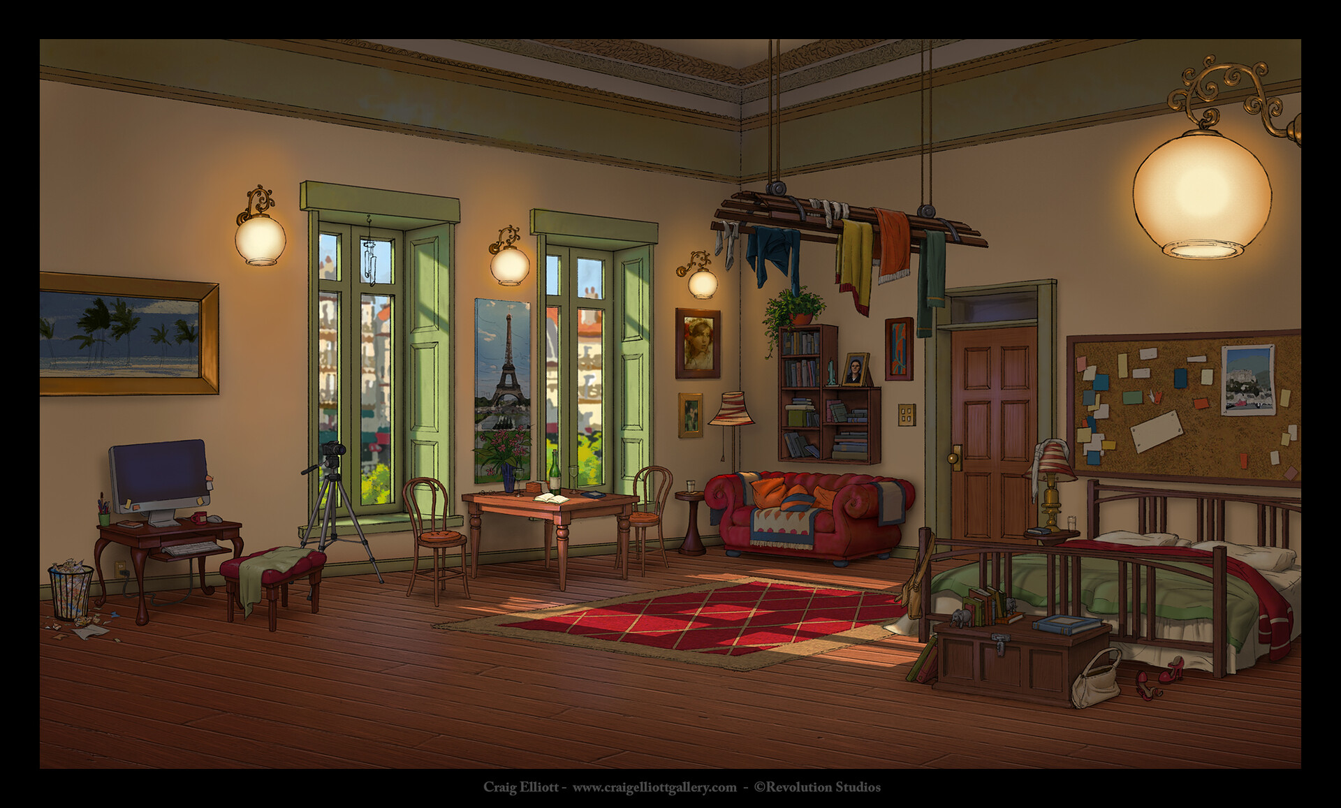 ArtStation - Broken Sword Backgrounds