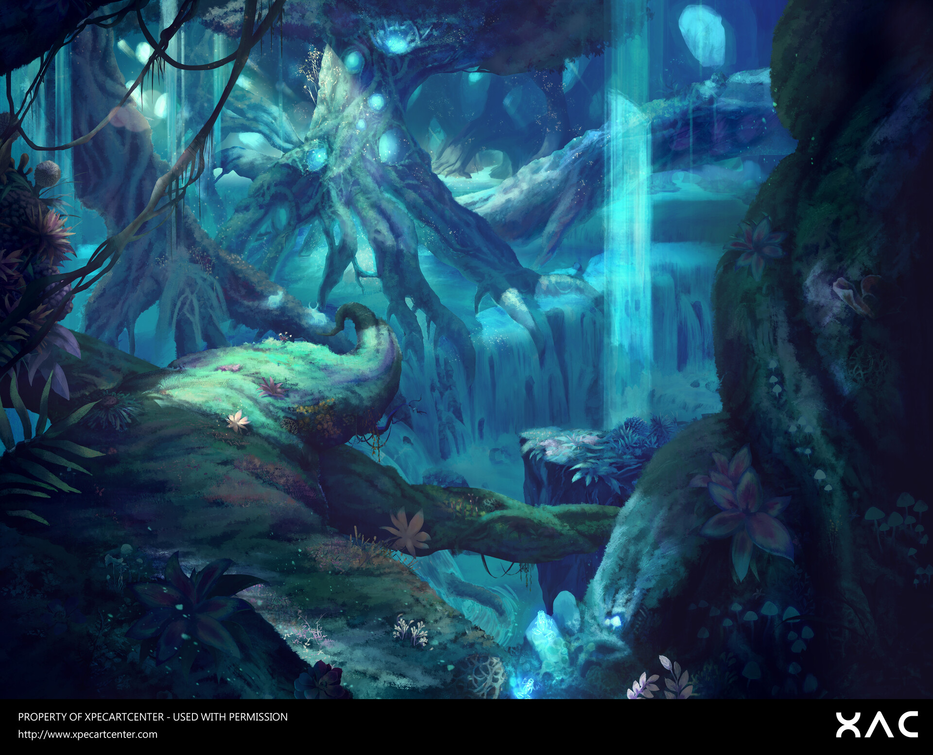 ArtStation - Underground forest