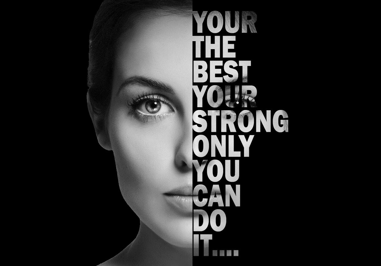 ArtStation - Face Typography