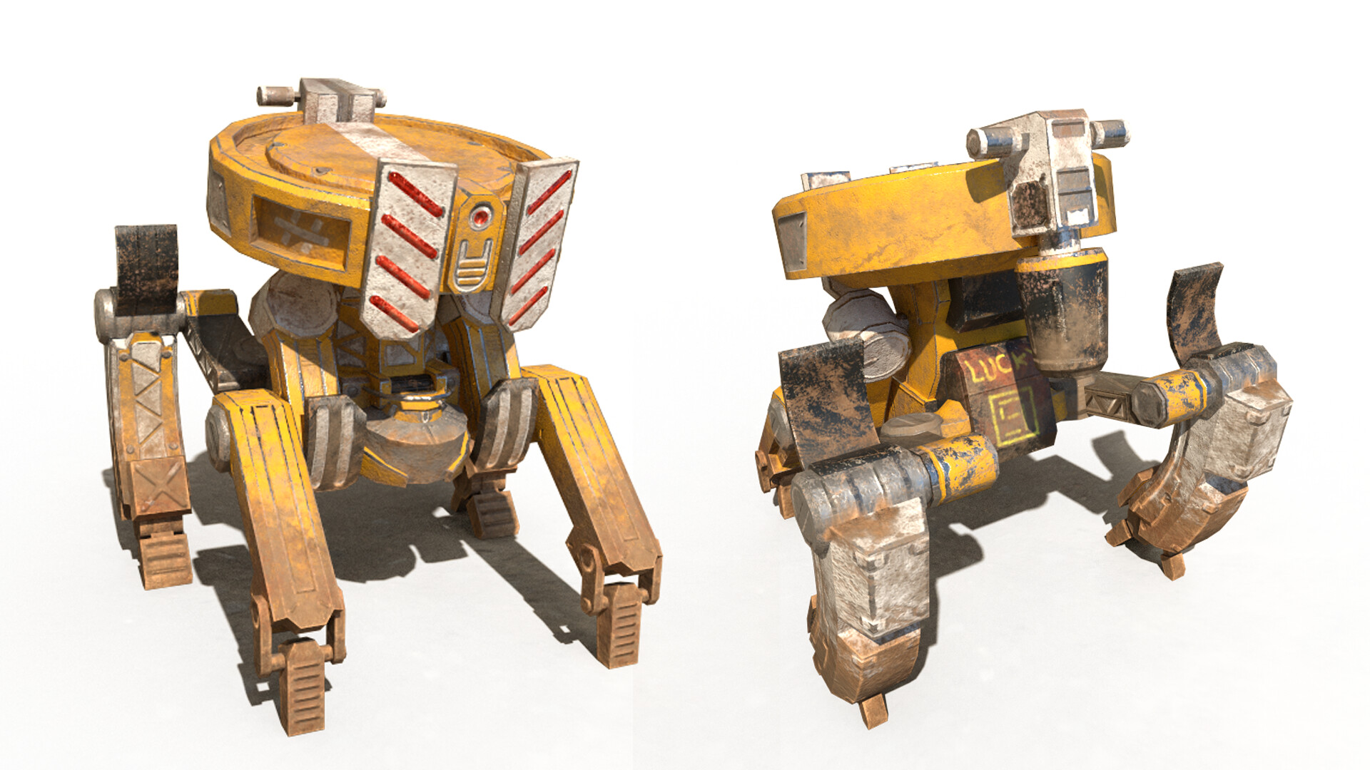 ArtStation - Beta mining droid texture study