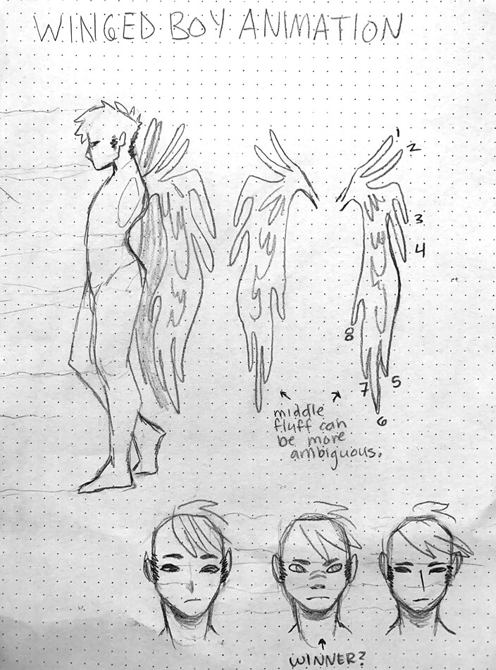 ArtStation - Winged Boy concept design