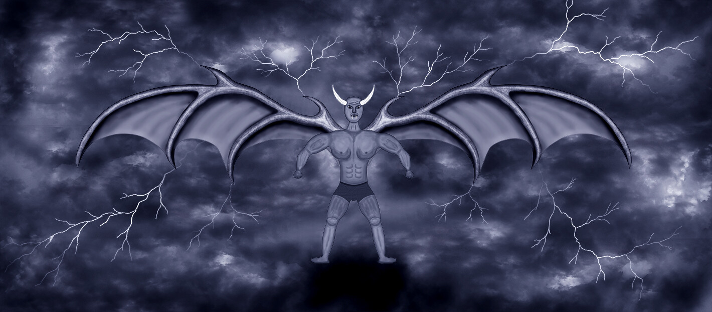 ArtStation - Demon Painting