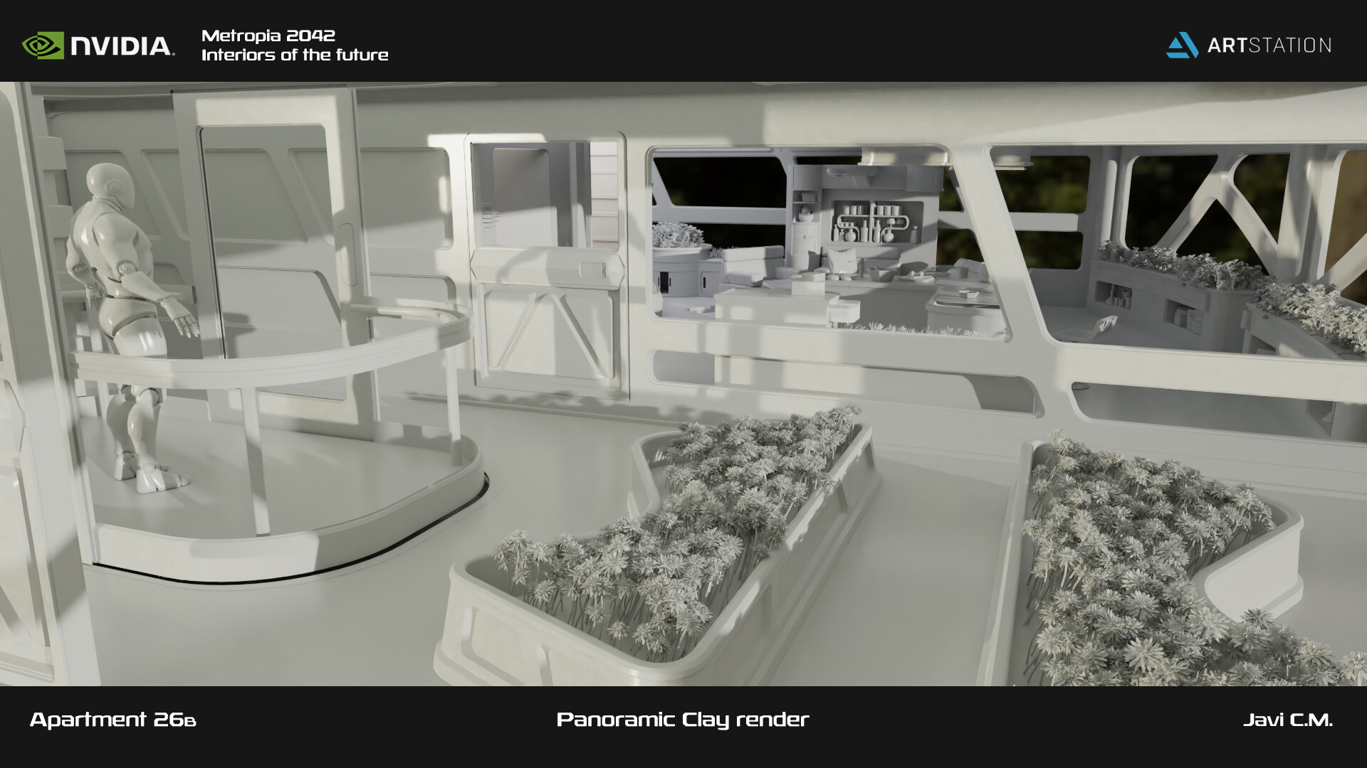 Javier C.M. - NVIDIA Metropia 2042: Interiors of the Future